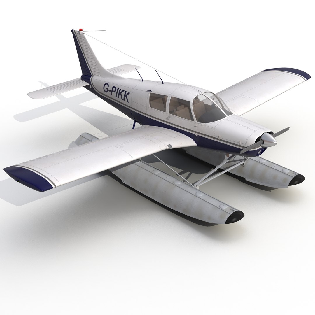 3d Model Of Light Aircraft Piper Pa
