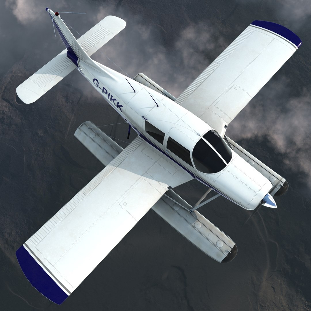 3d Model Of Light Aircraft Piper Pa