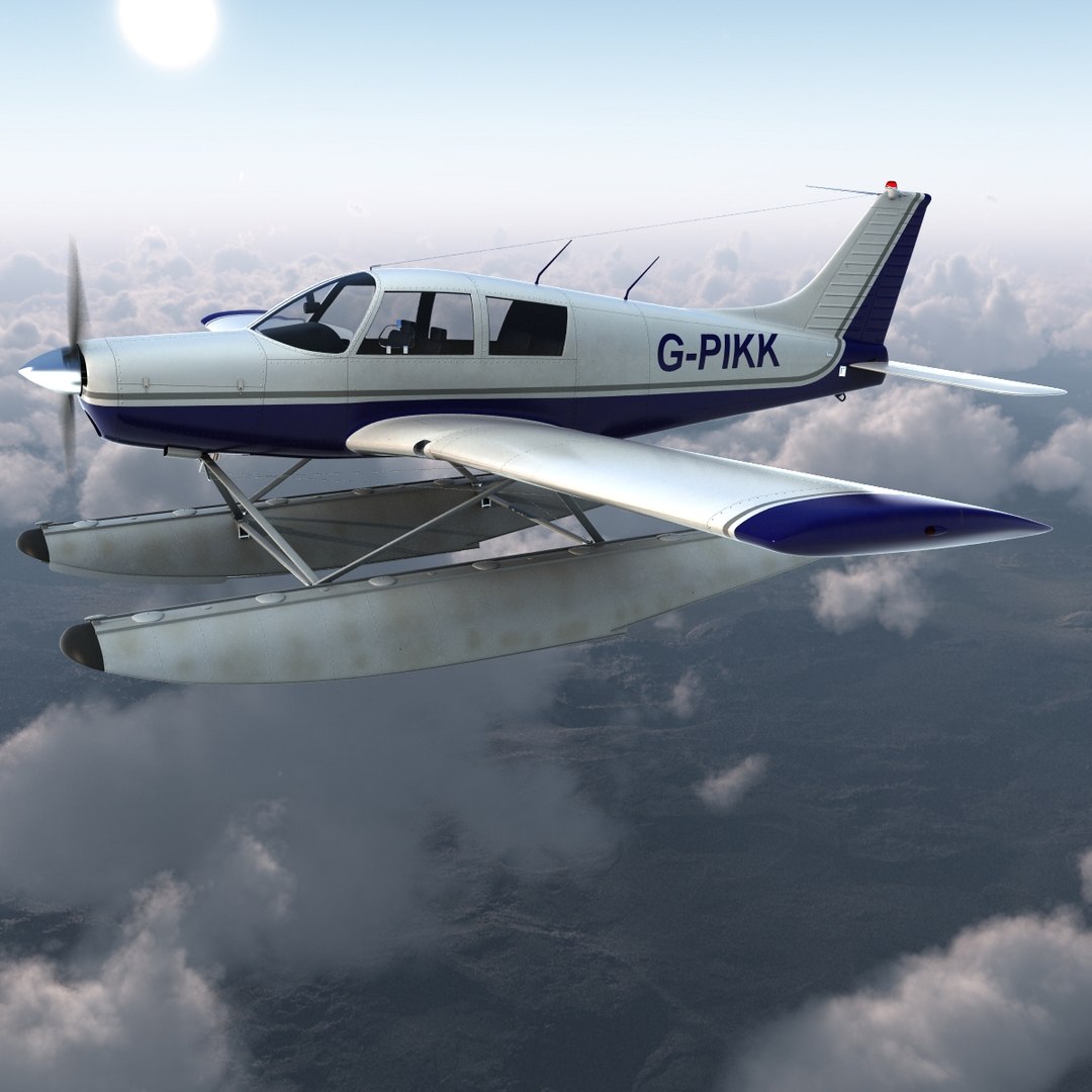 3d Model Of Light Aircraft Piper Pa
