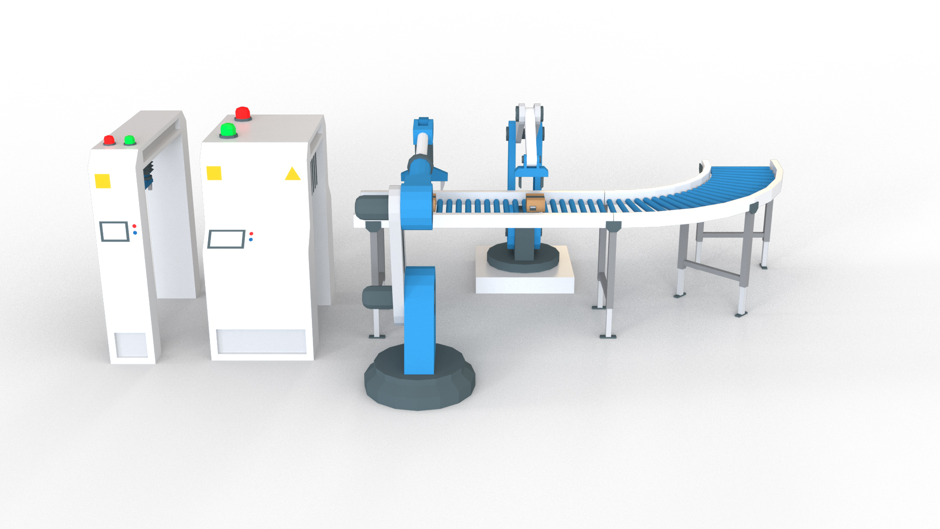 Warehouse Assembly Line Industry Zone 3D - TurboSquid 1997515