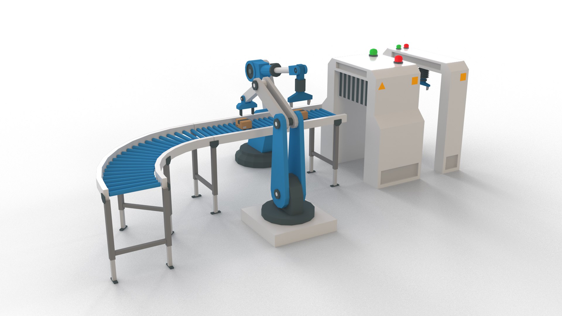 Warehouse assembly line industry zone 3D - TurboSquid 1997515