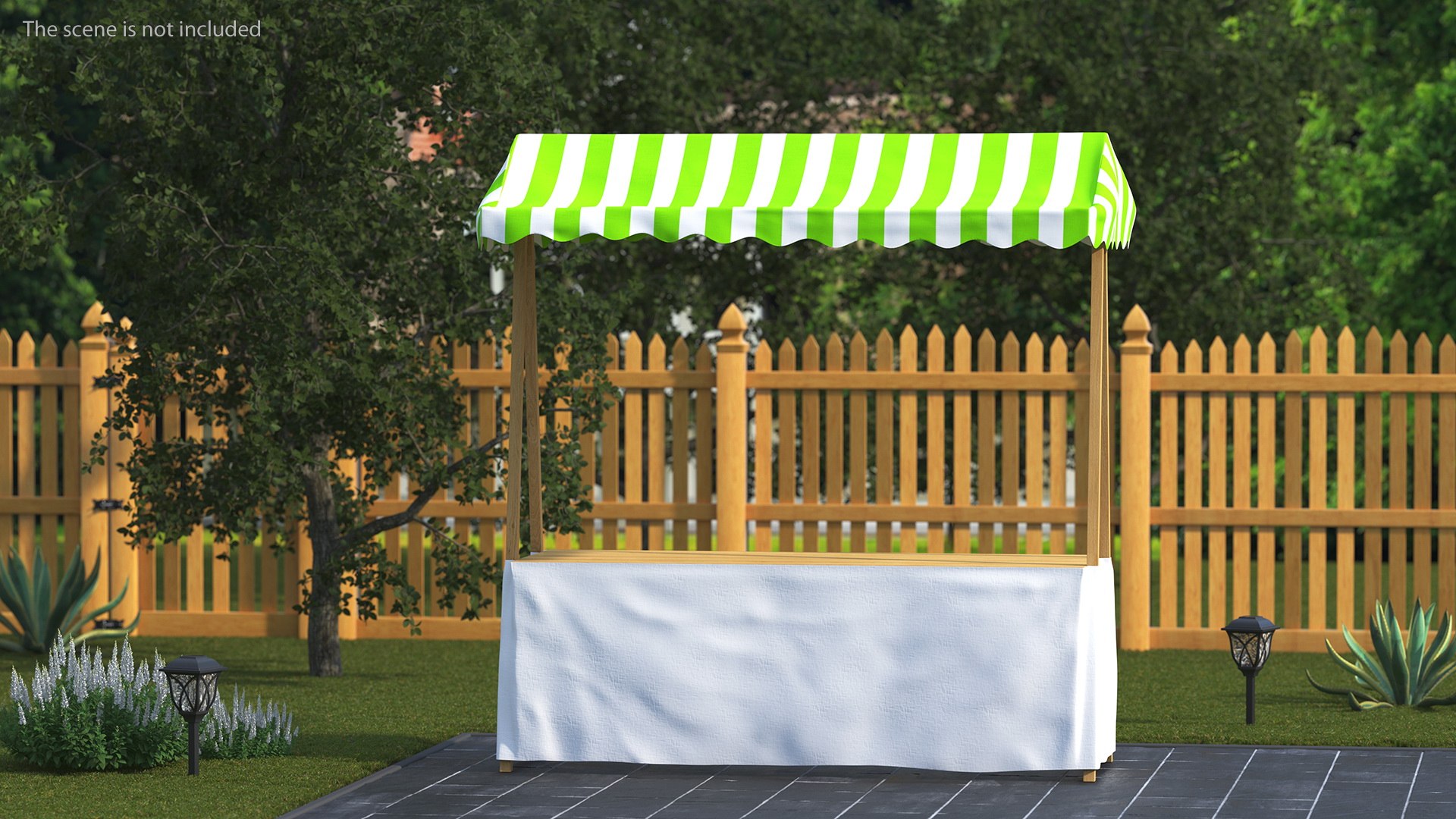 3D Wooden Market Stall Model - TurboSquid 1911750