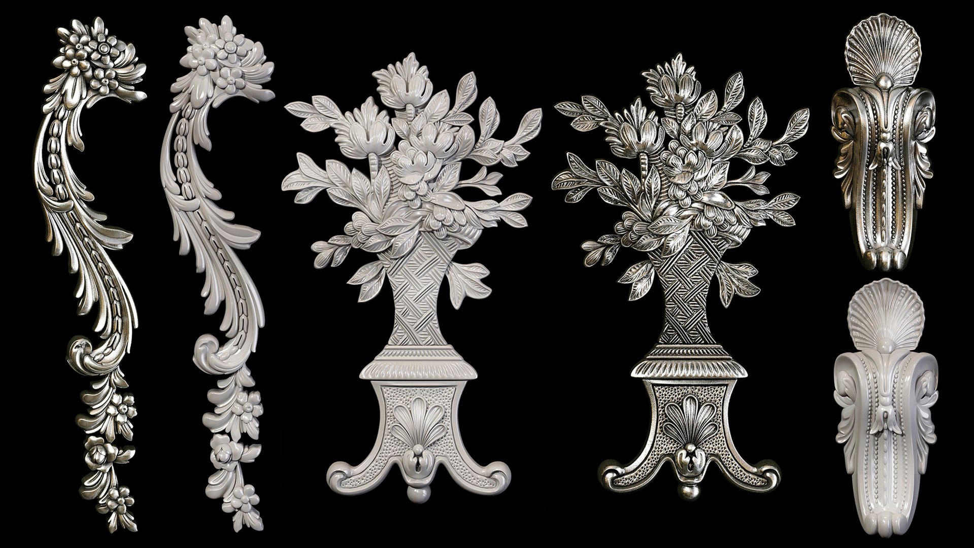 3D Collection Of 40 Classic Carvings Part 2 - TurboSquid 1726584