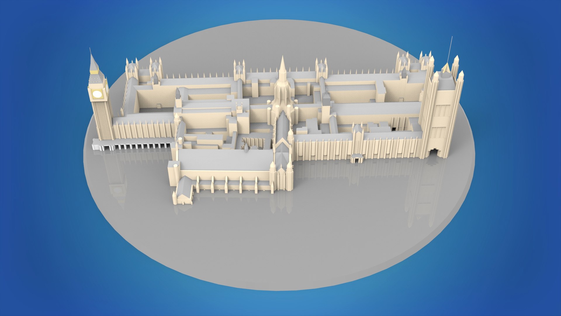 3D Model Westminster Hall - TurboSquid 2283439