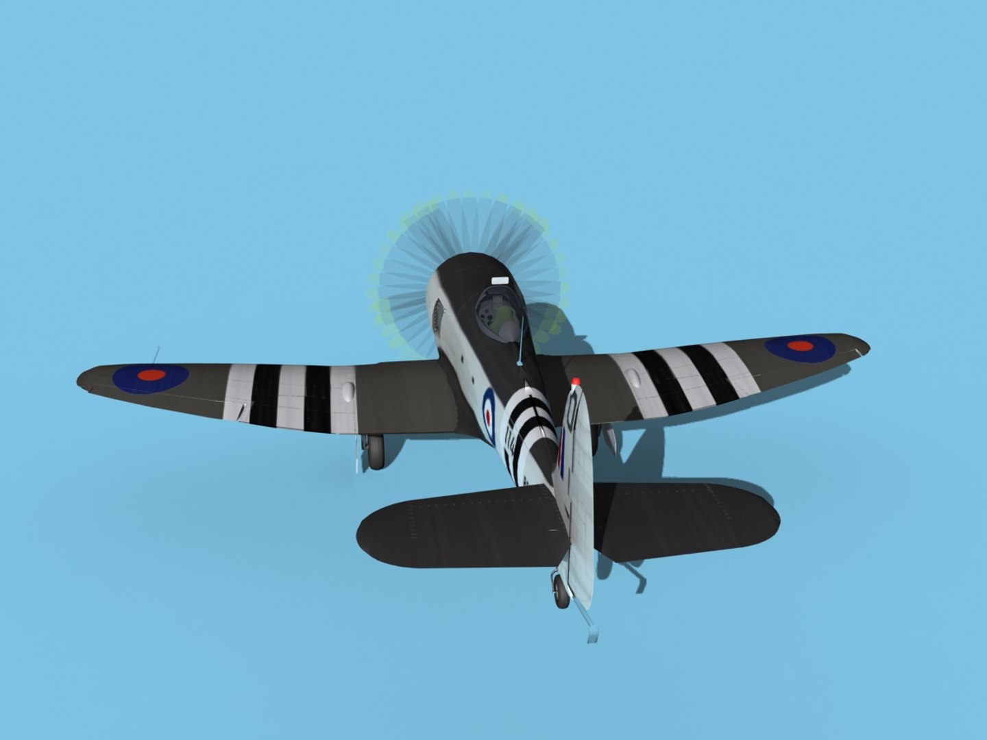 Propeller Hawker Sea Fury 3D - TurboSquid 1488987