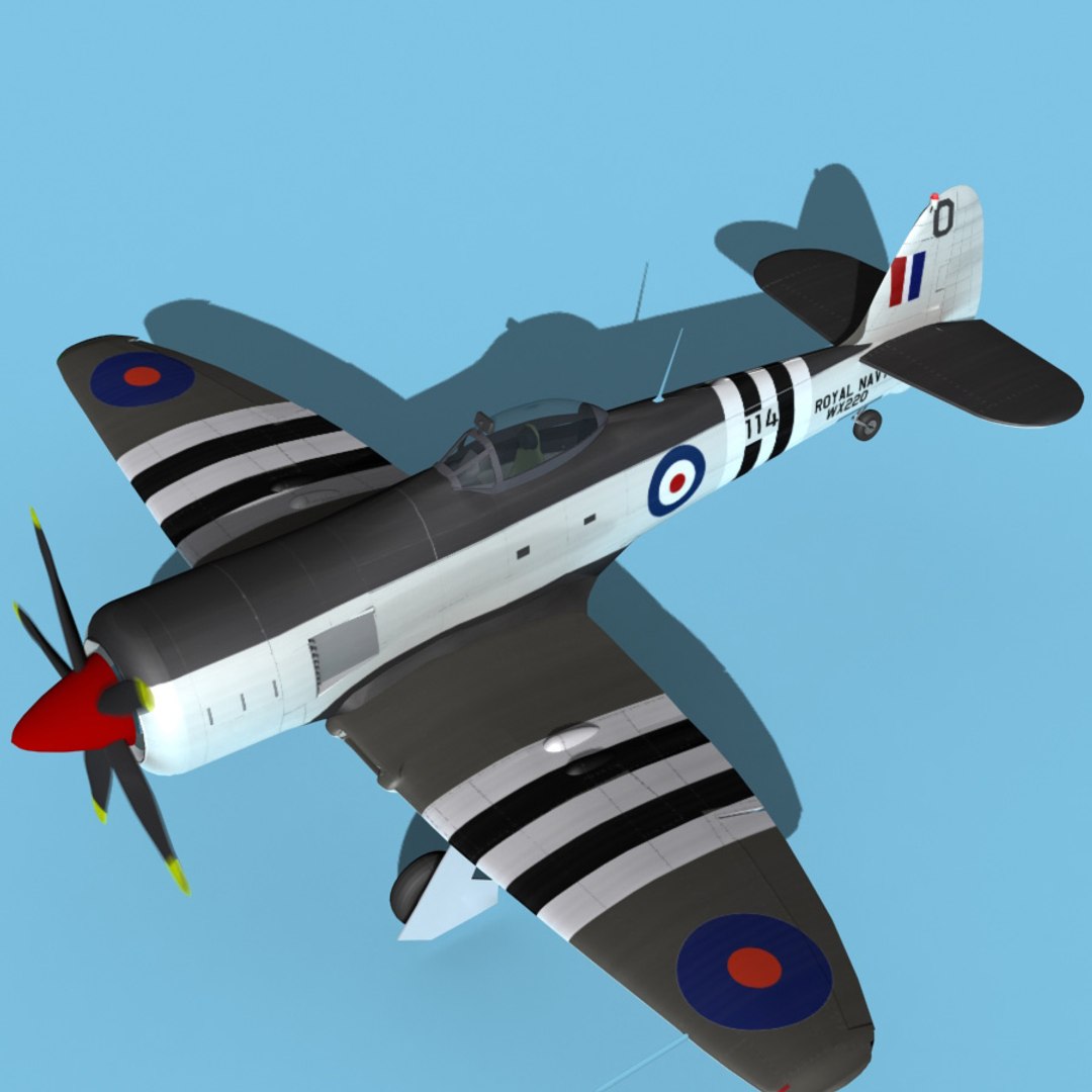Propeller Hawker Sea Fury 3D - TurboSquid 1488987