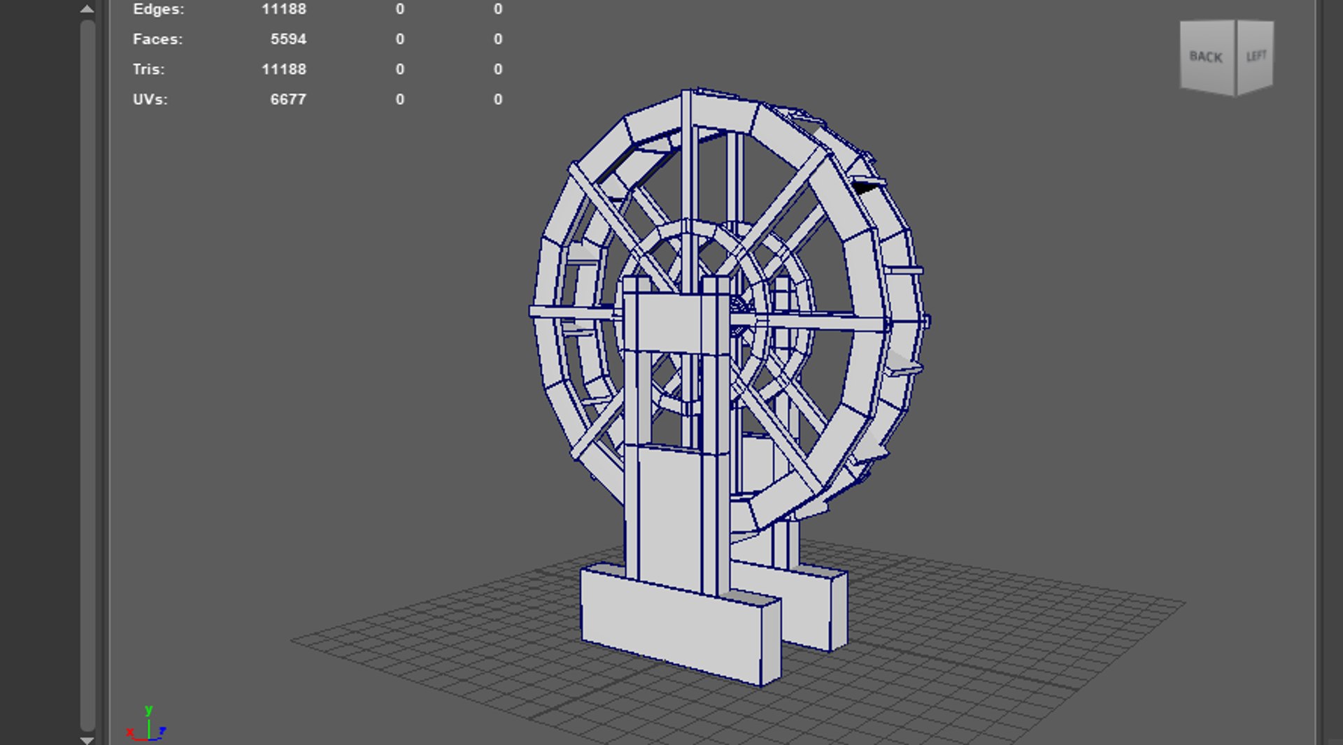 3D Watermill Wheel 07 3D Model - TurboSquid 2503001