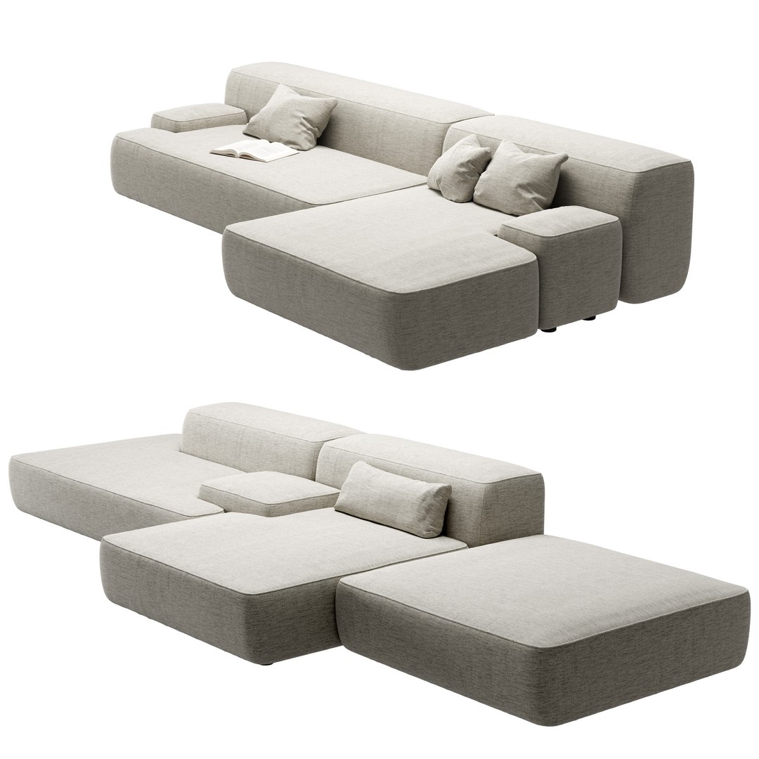 3D Model Modular Sofa Lema Cloud - TurboSquid 2044864