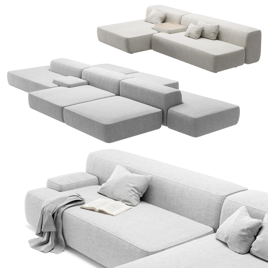 3D Model Modular Sofa Lema Cloud - TurboSquid 2044864