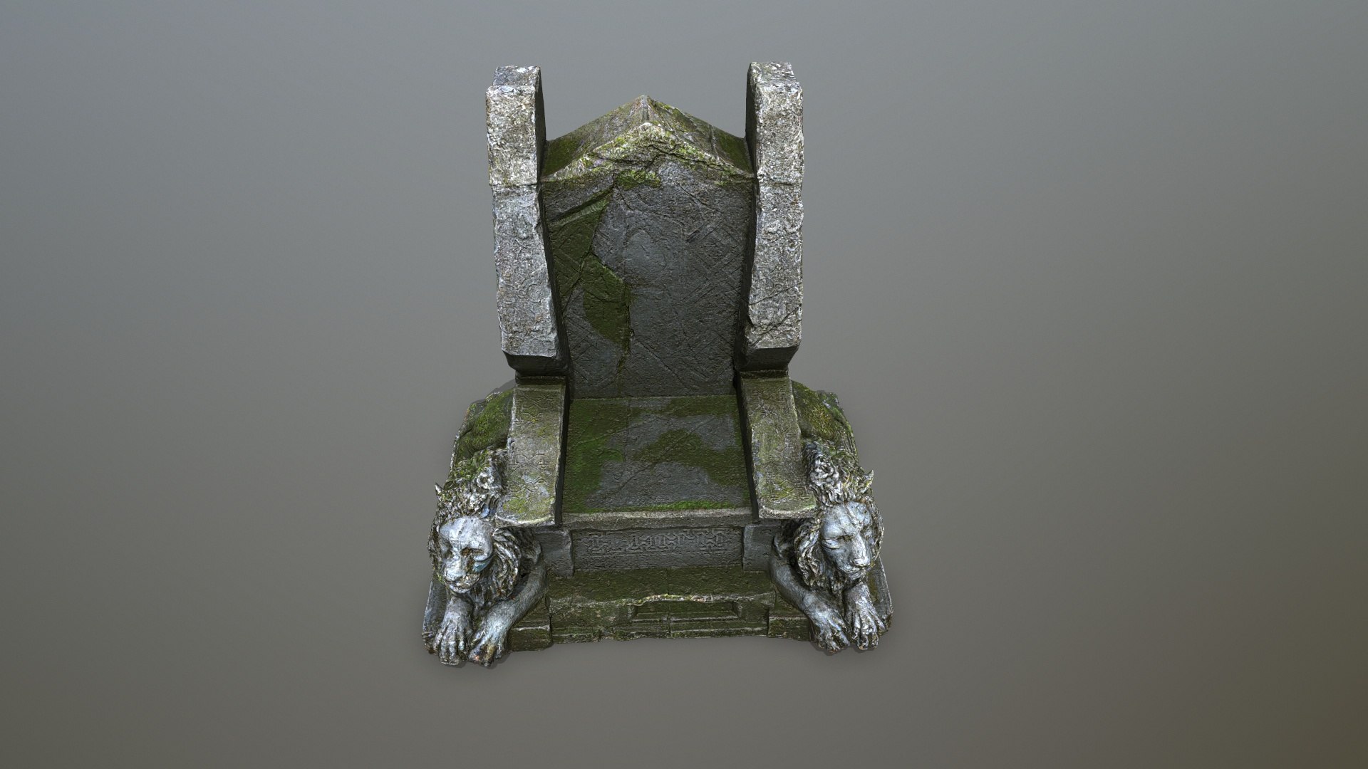 Lion Throne Model - TurboSquid 2299681