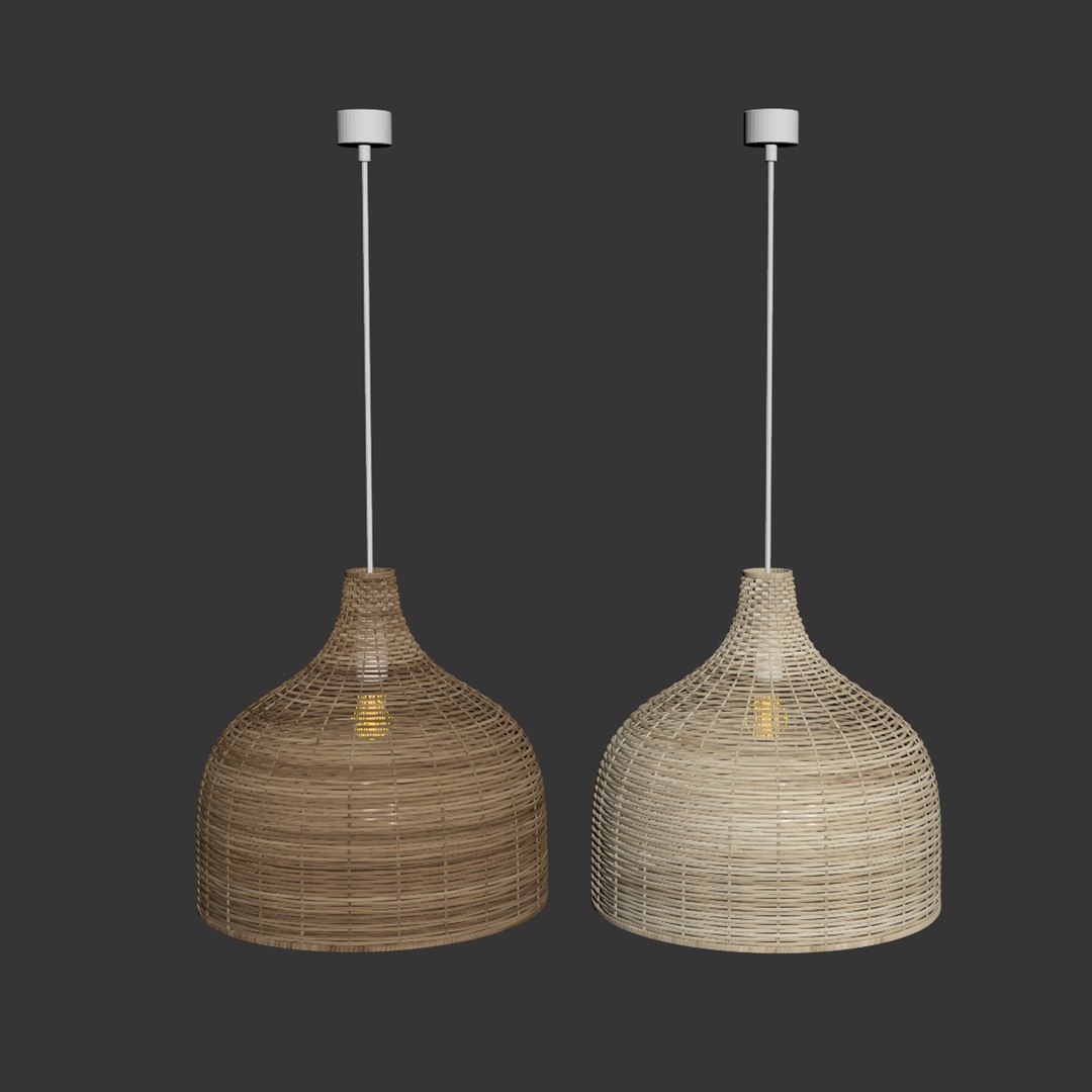 3D Rattan Pendant 02 - TurboSquid 1846931