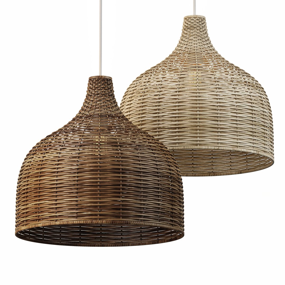 3D Rattan Pendant 02 - TurboSquid 1846931