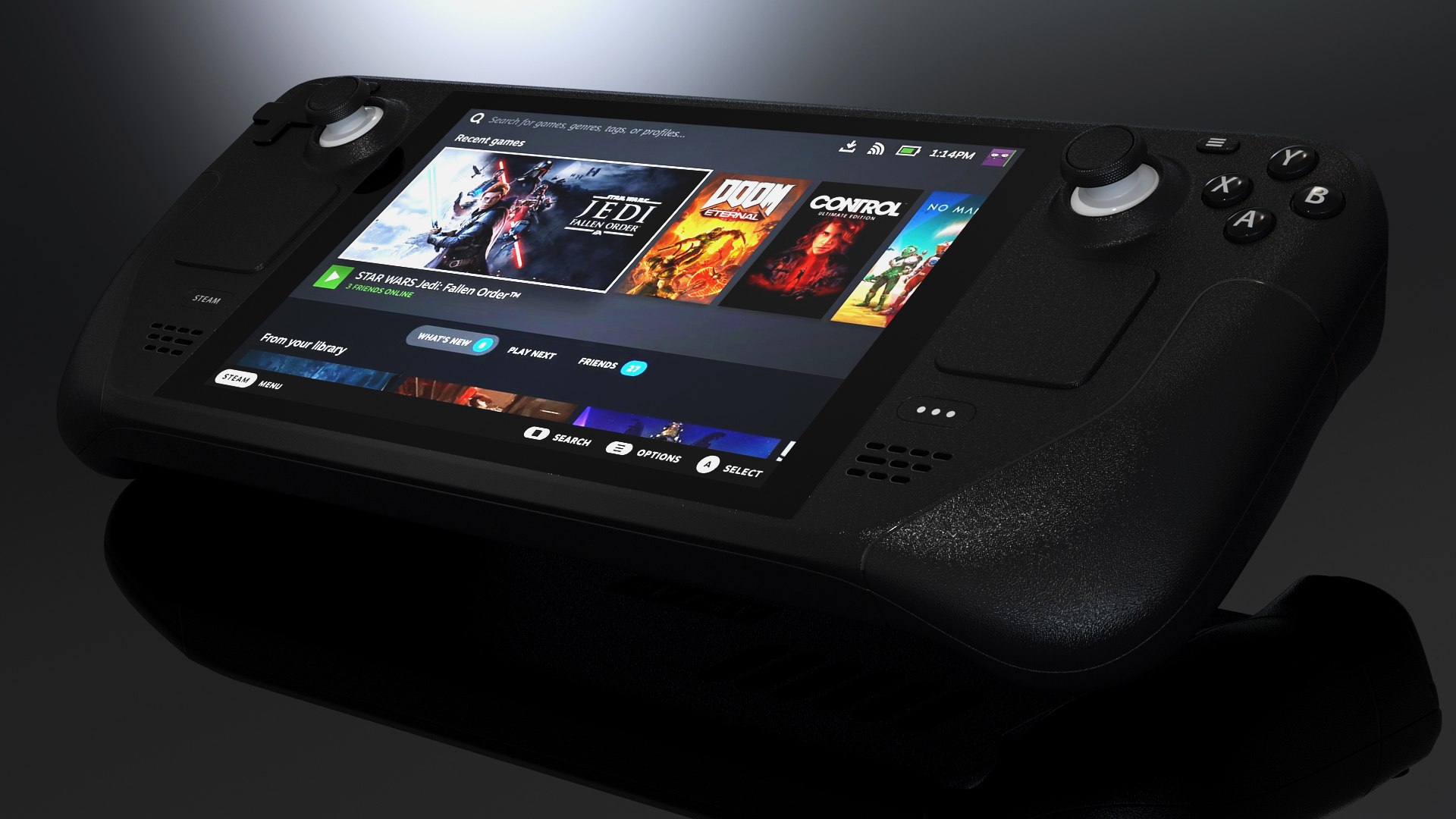 3D Steam Deck Handheld Gaming Computer ON Model - TurboSquid 1833298