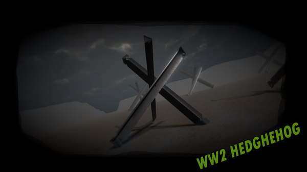 Hedgehog WW2 Low-Poly Modelo 3D - TurboSquid 1088895