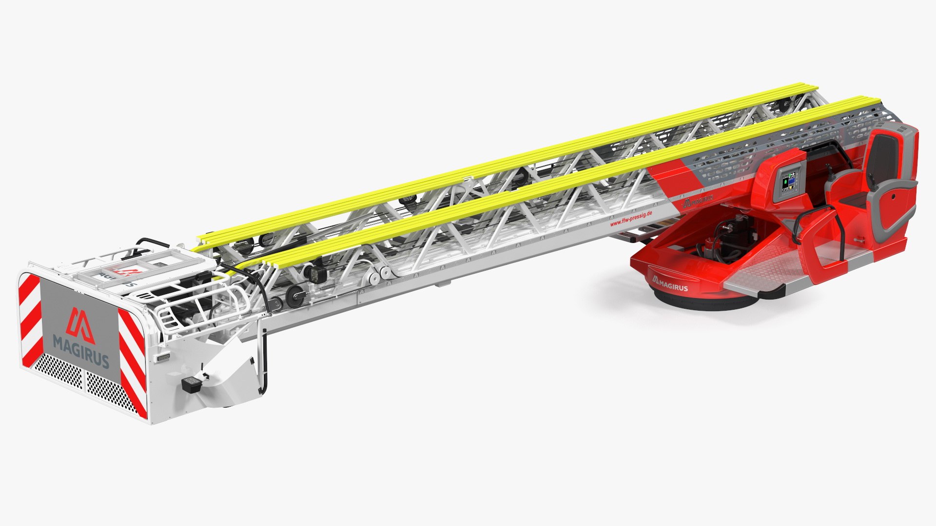 M32l turntable ladder folded 3D model - TurboSquid 1708276