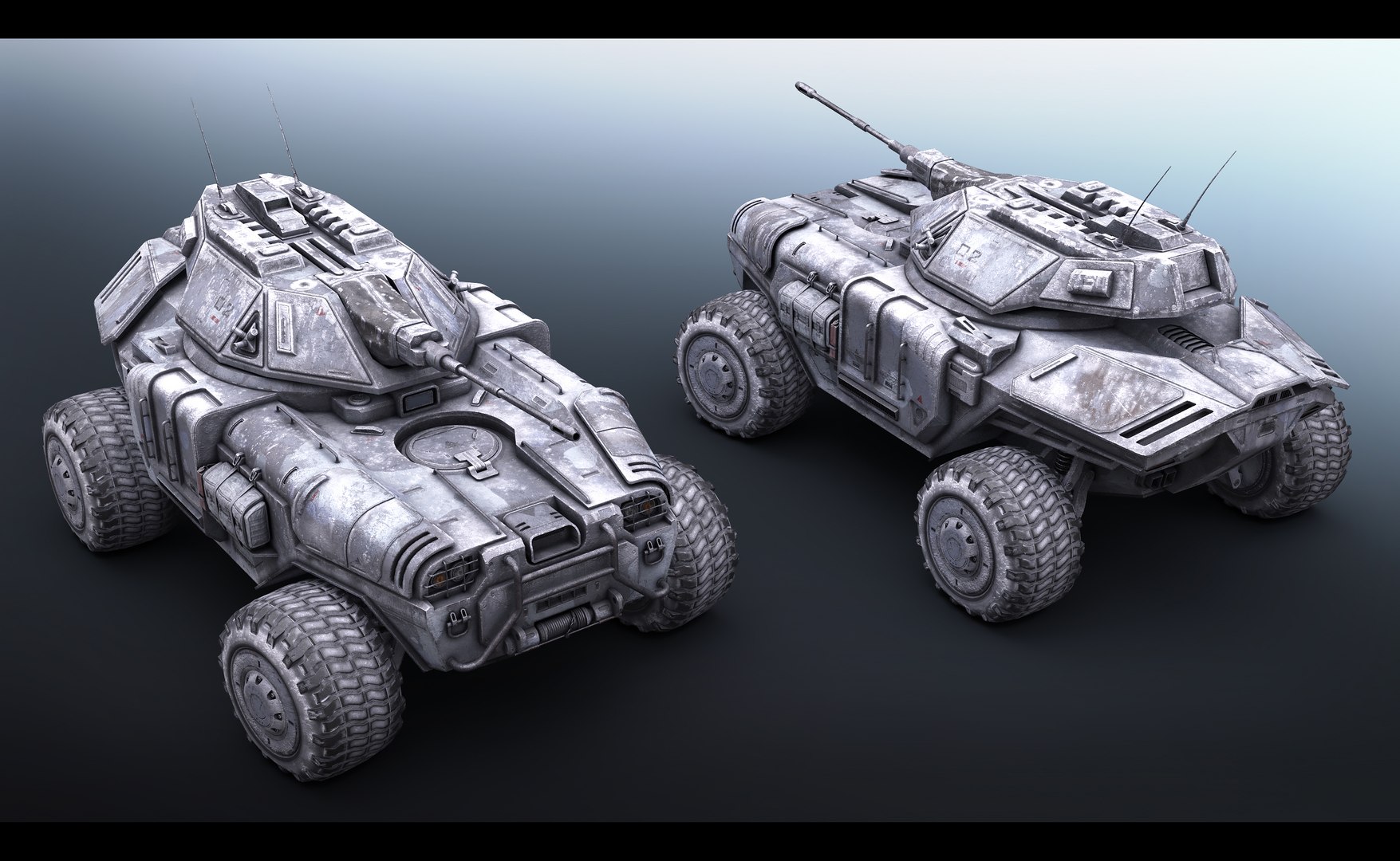 Sci Fi Apc Set 3D Model - TurboSquid 1389858