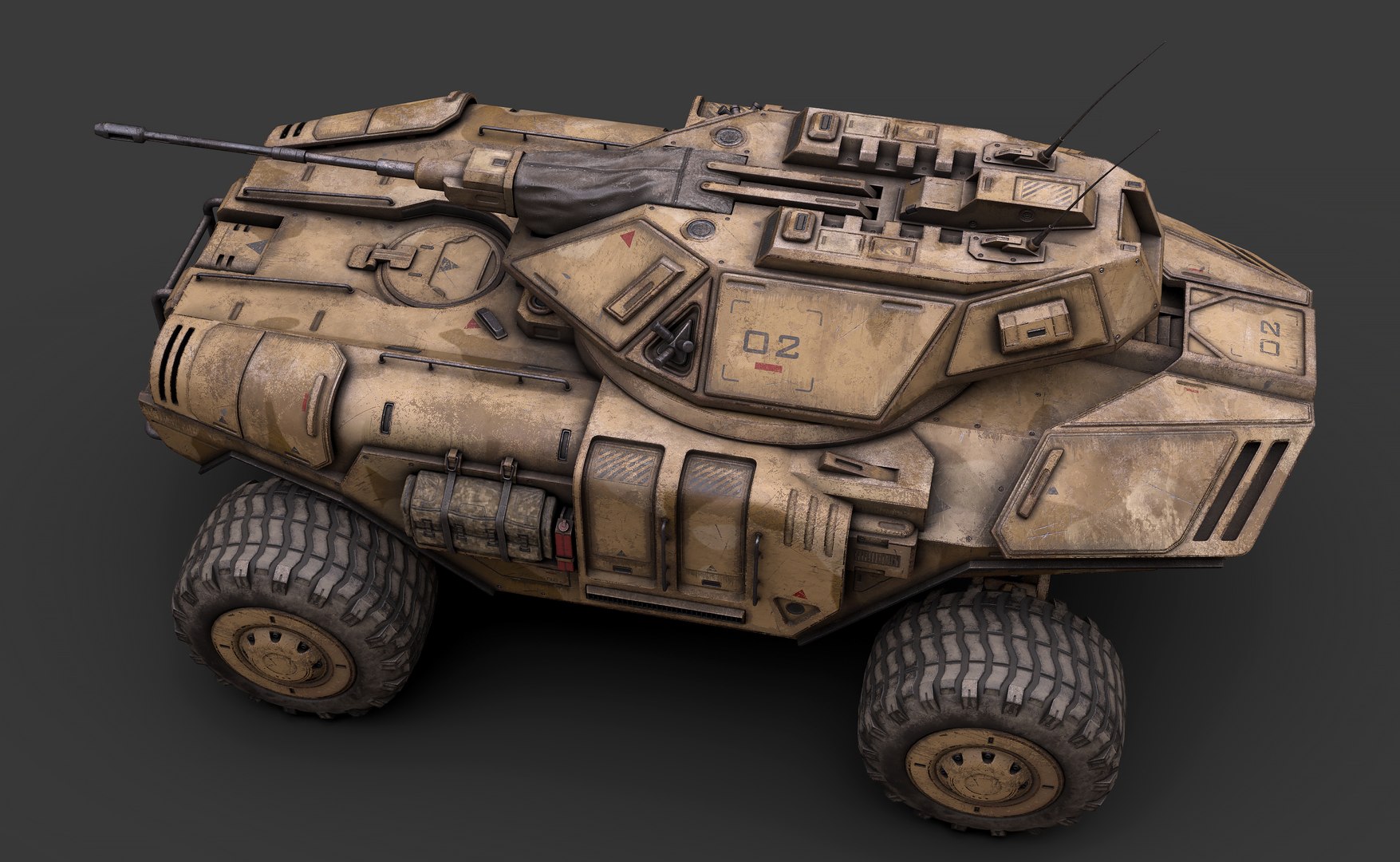 Sci Fi Apc Set 3D Model - TurboSquid 1389858