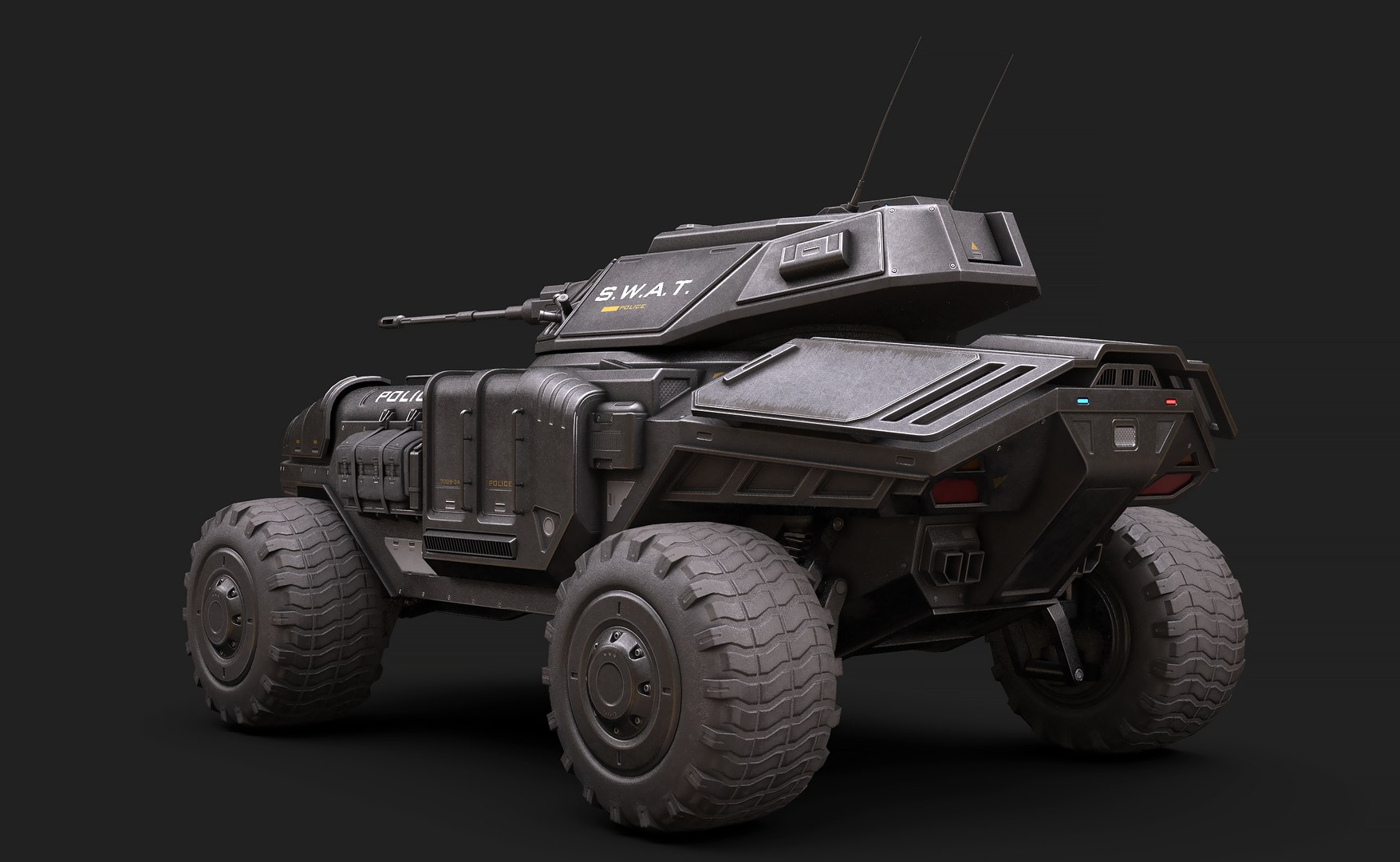 Sci Fi Apc Set 3D Model - TurboSquid 1389858