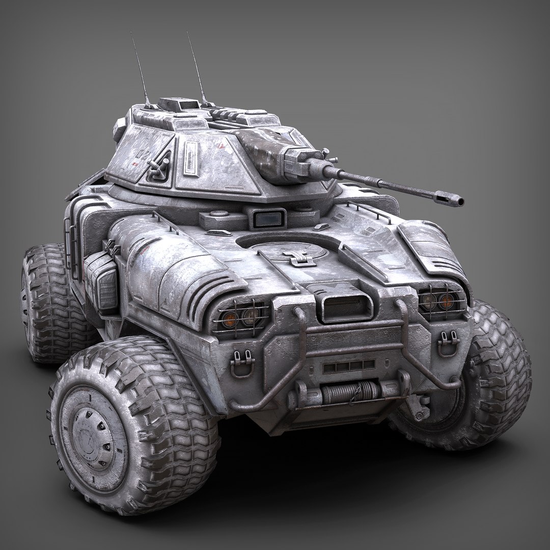 Sci Fi Apc Set 3D Model - TurboSquid 1389858