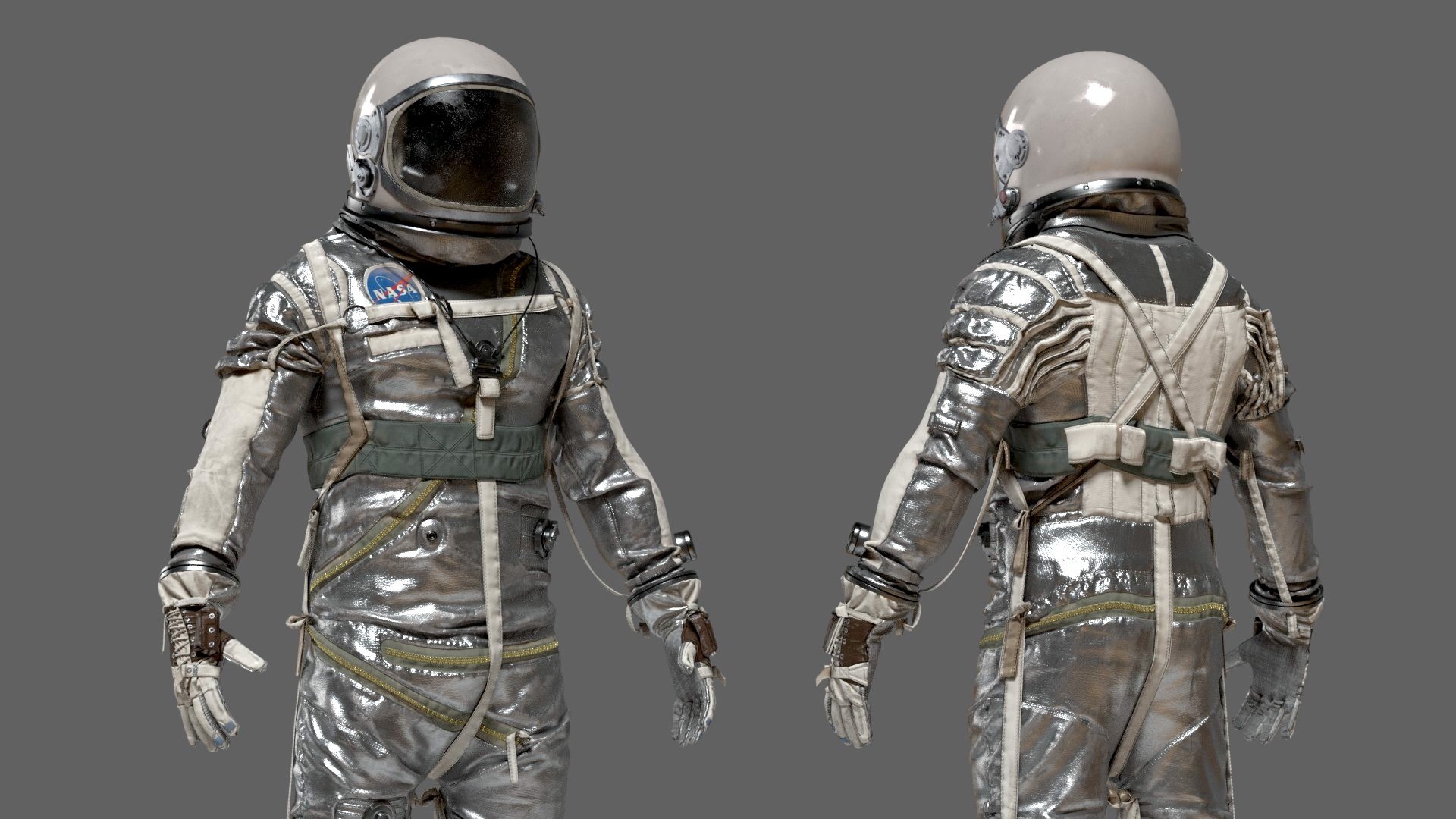 SPACESUIT NASA Mercury Navy Mark IV 3D Model - TurboSquid 2051845