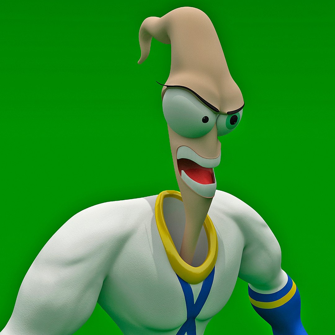 Earthworm Jim 3d Model