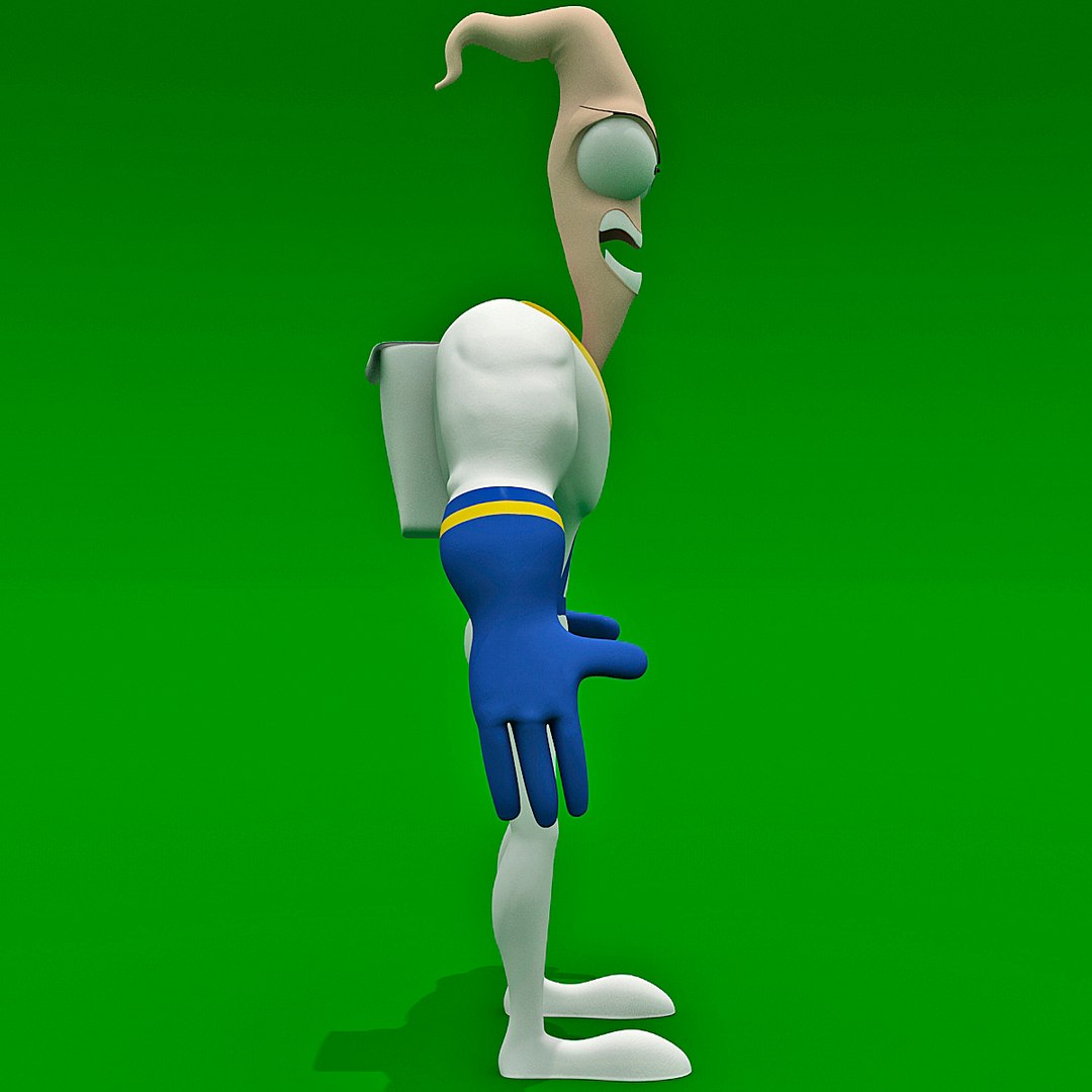 Earthworm Jim 3d Model