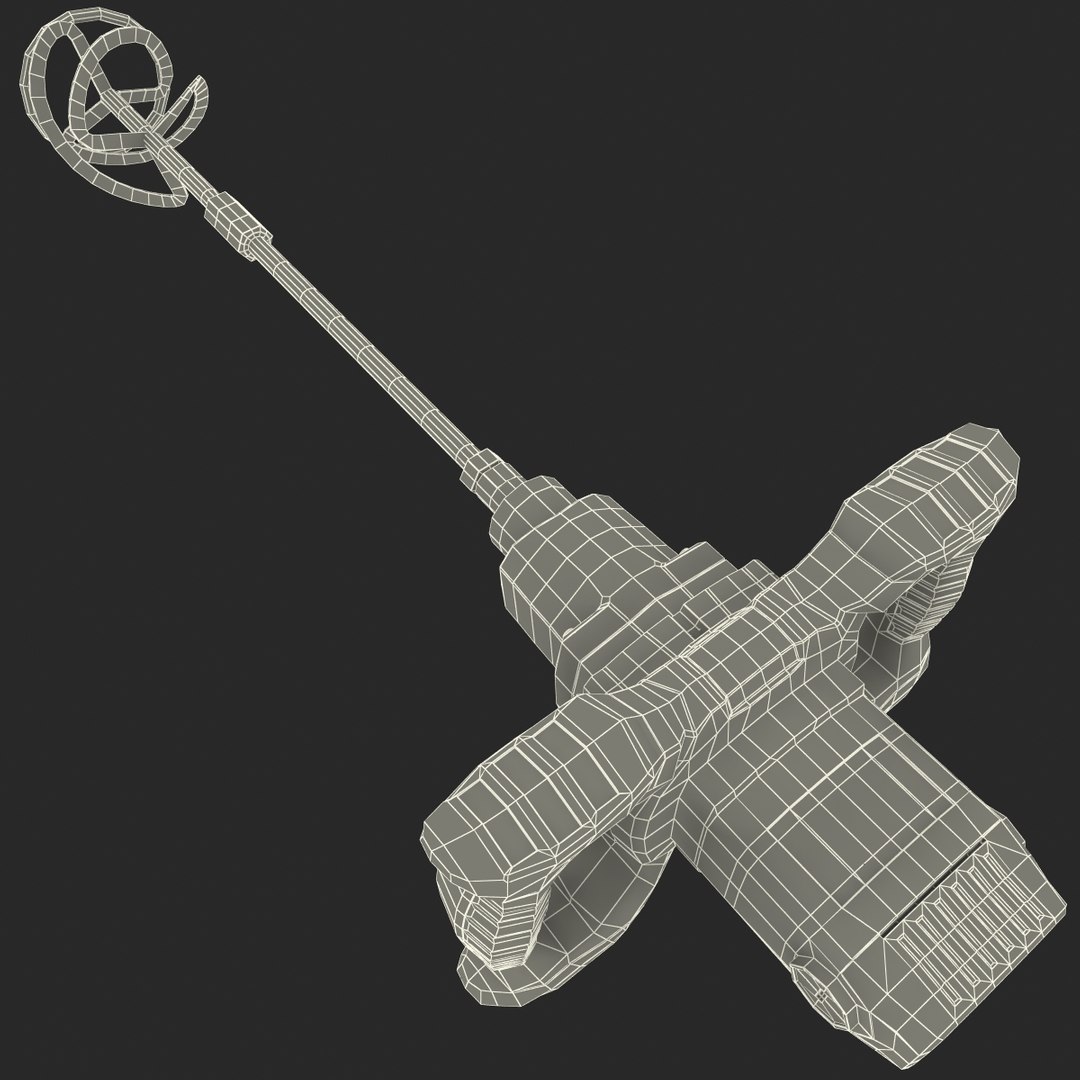 Industrial Electric Hand Mixer 3d Model