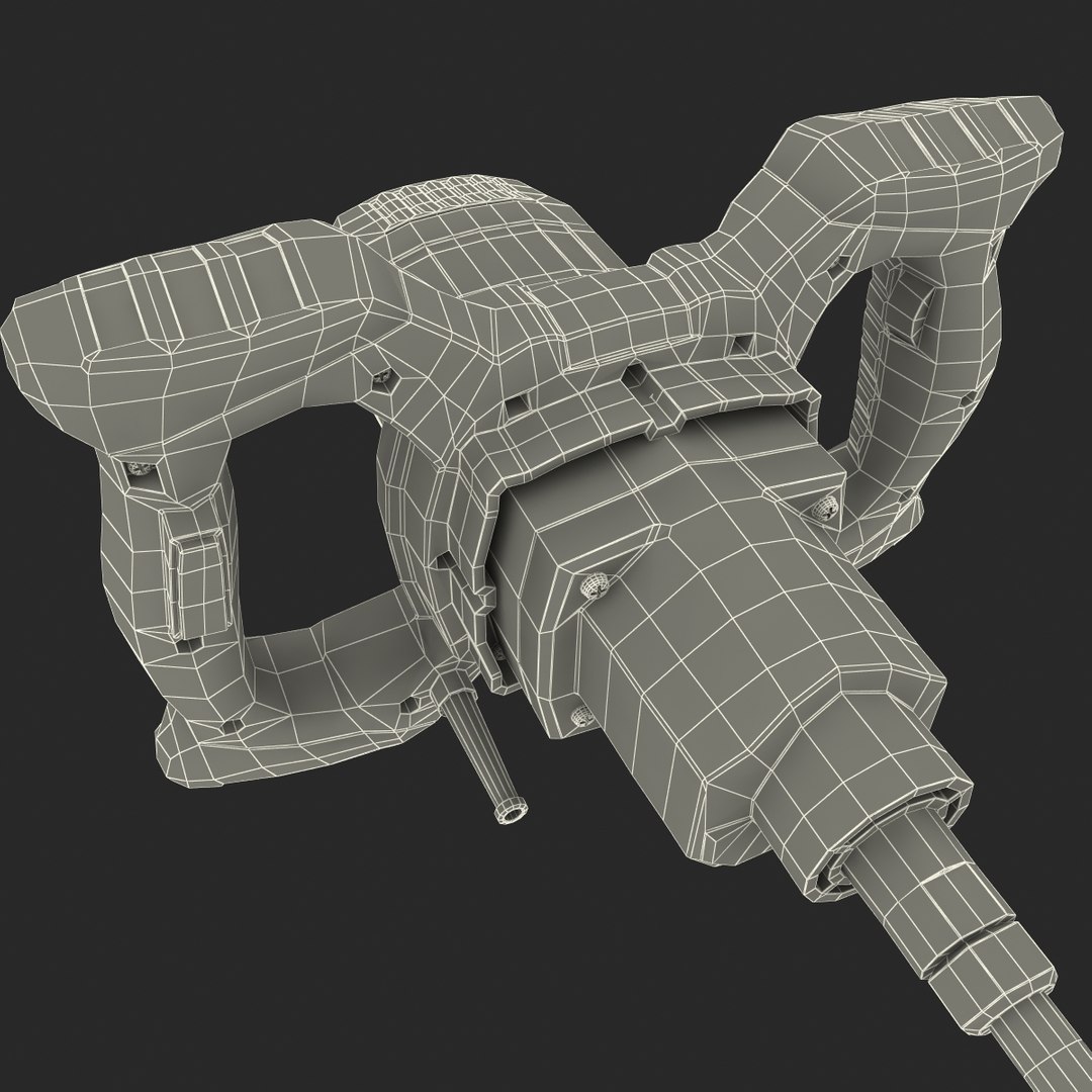 Industrial Electric Hand Mixer 3d Model
