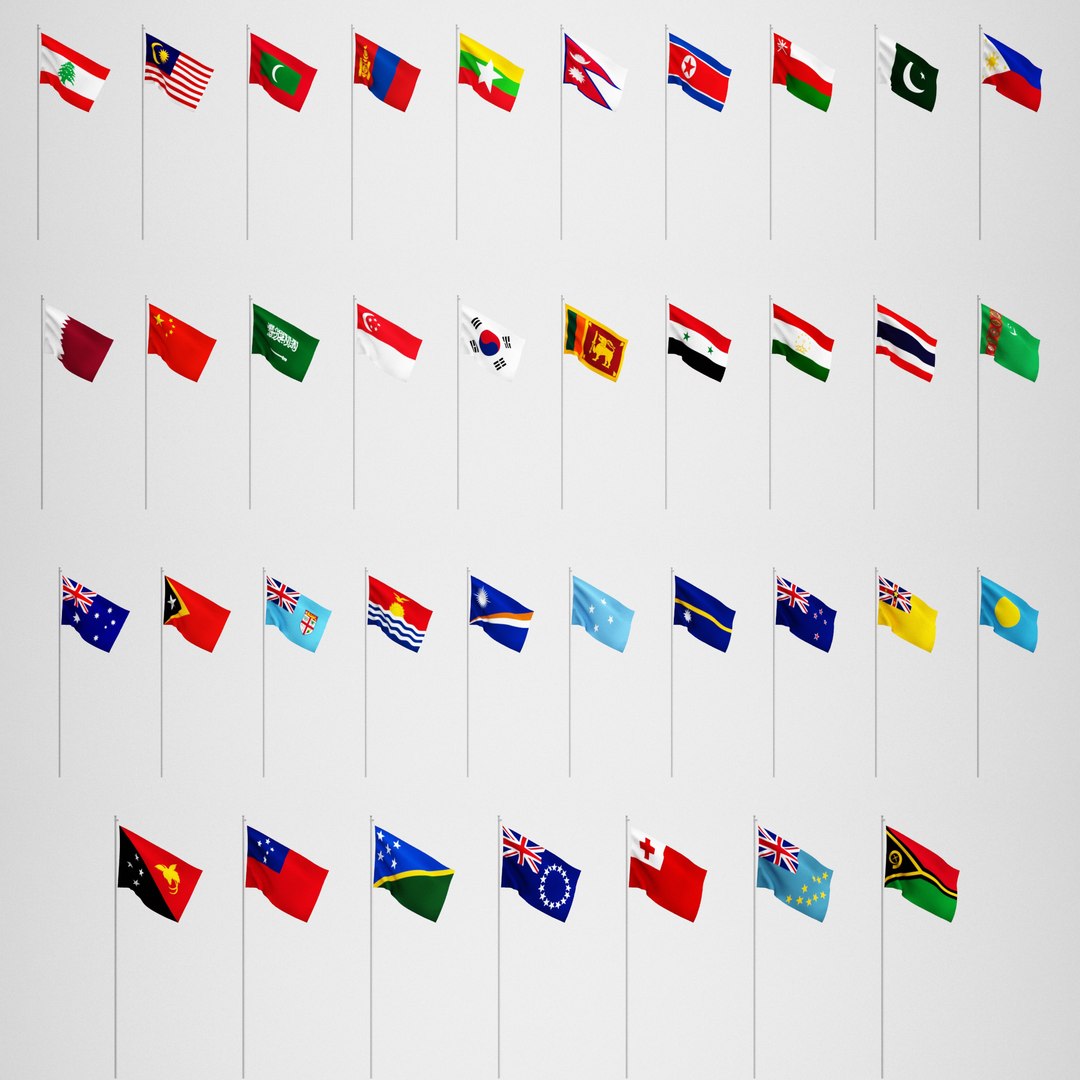 Flags World 3D - TurboSquid 1396799