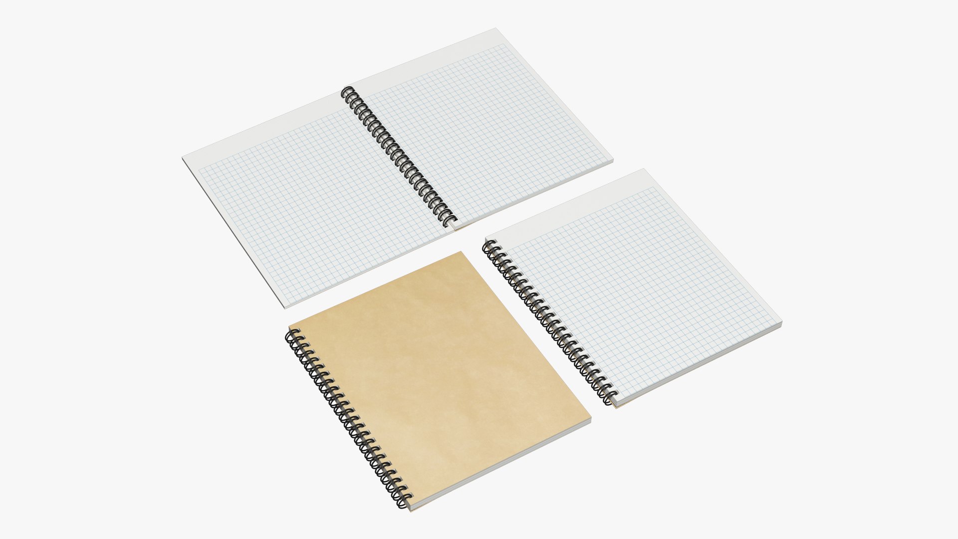 3D Notebooks Set 02 - TurboSquid 1970043