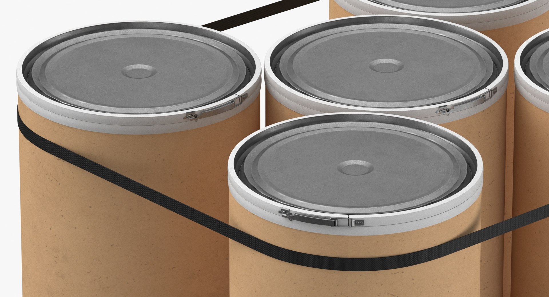 Cardboard Drum Barrel Double Pallet 3D - TurboSquid 1965867