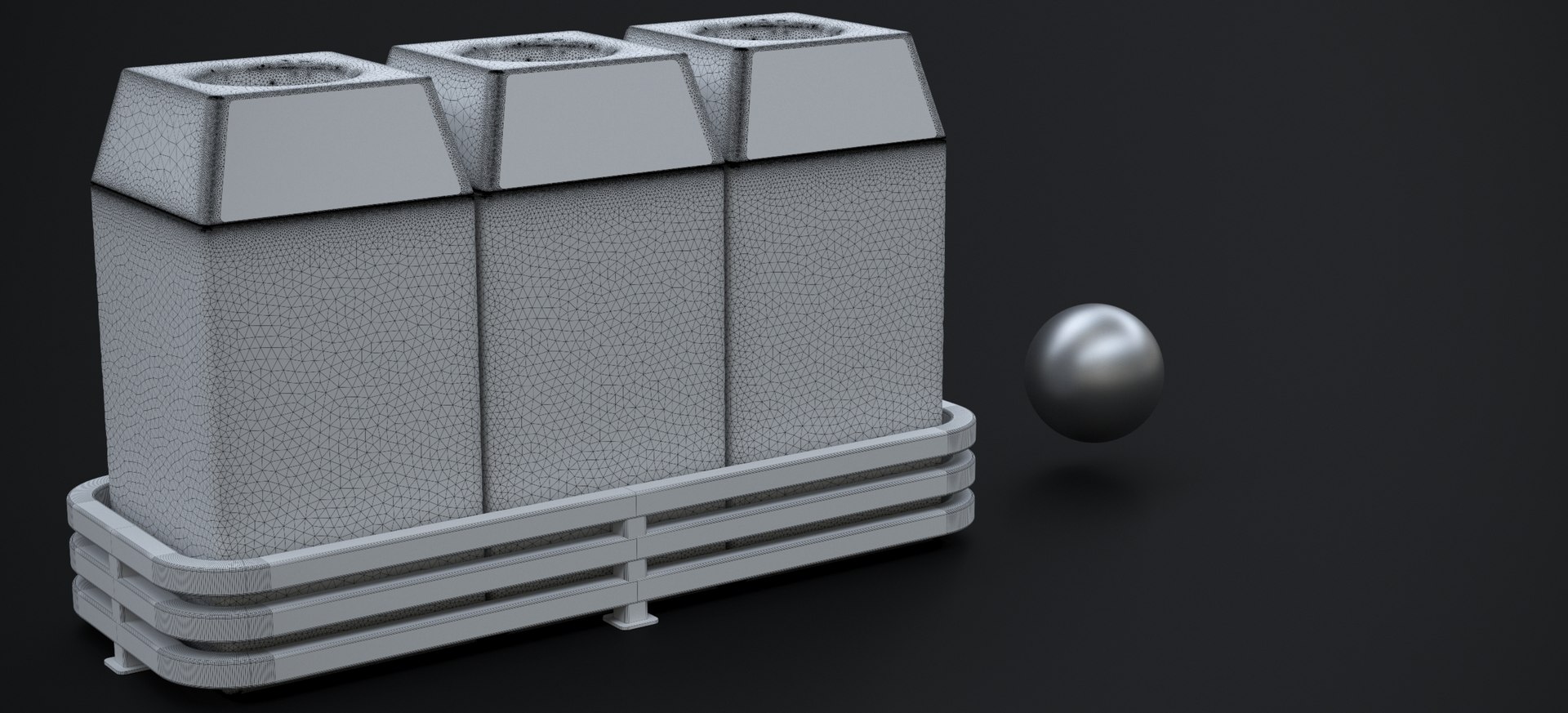 EUROSTATION TRASH SYSTEM 2023 RAW 3D Model - TurboSquid 2175773