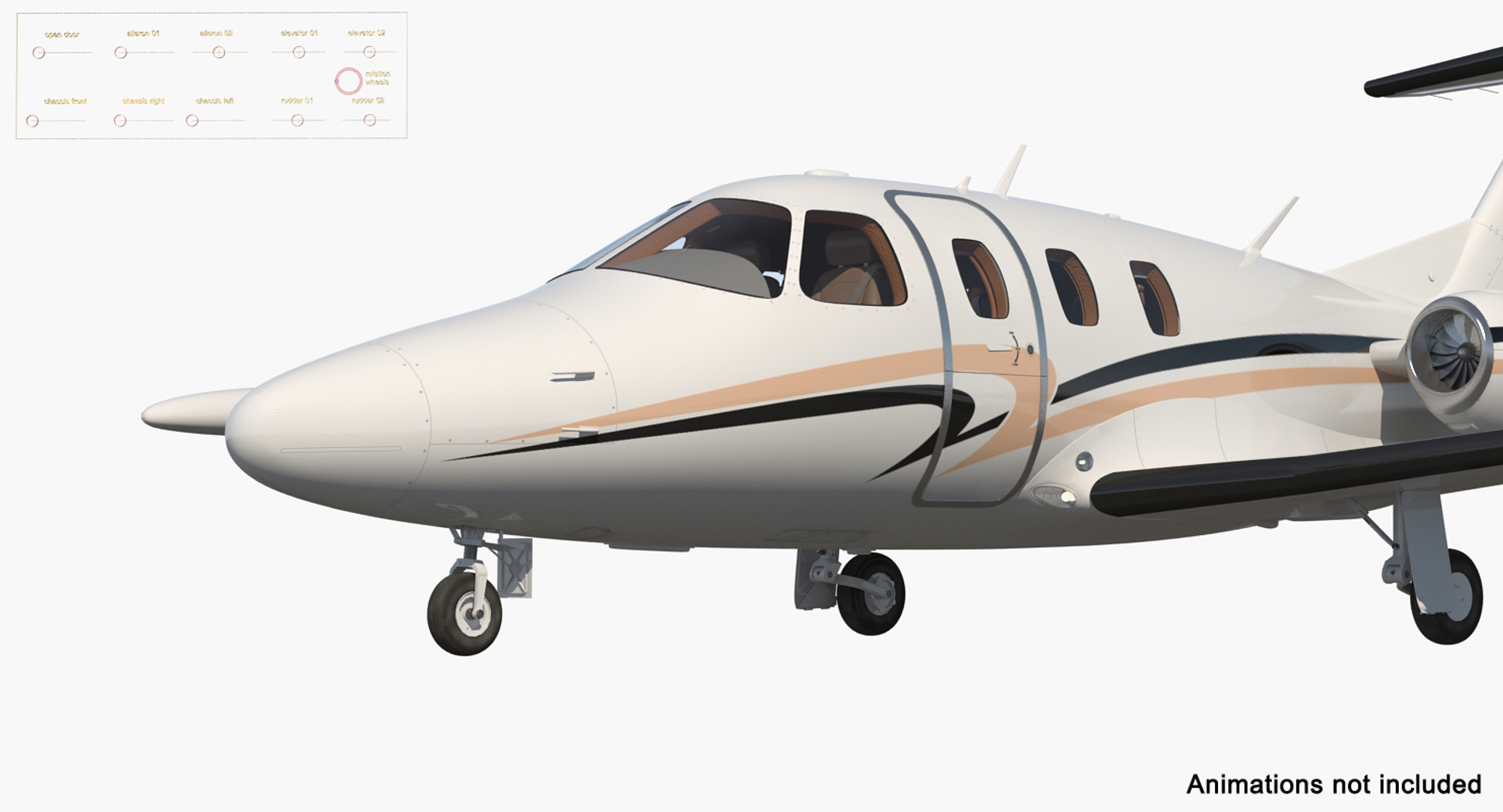 Light jet eclipse 550 model - TurboSquid 1225706