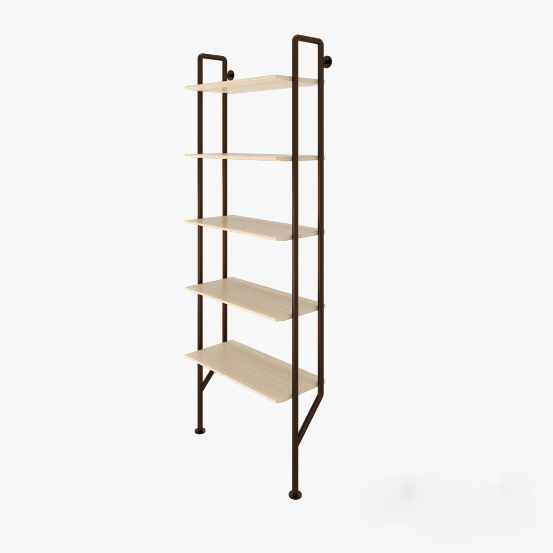 obj bookshelf metal contemporary