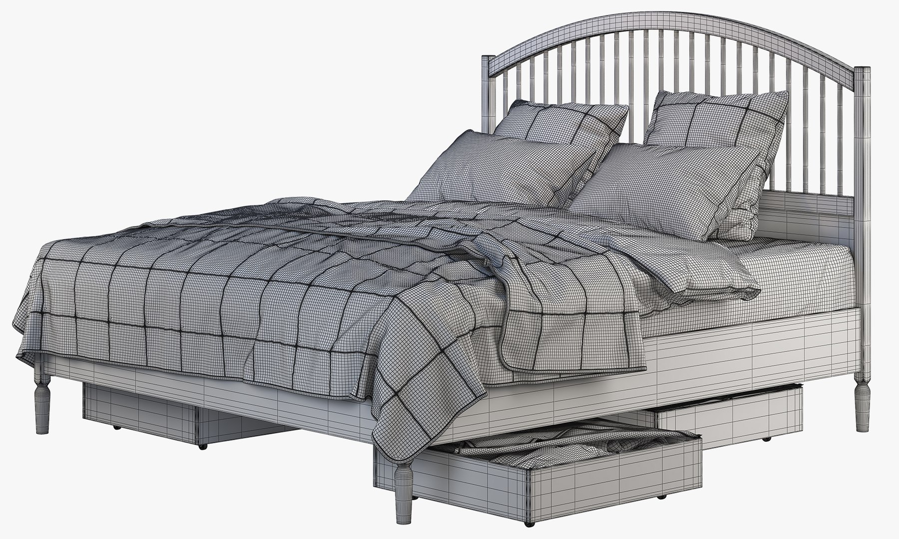 3D Model Bed Storage - TurboSquid 1420687