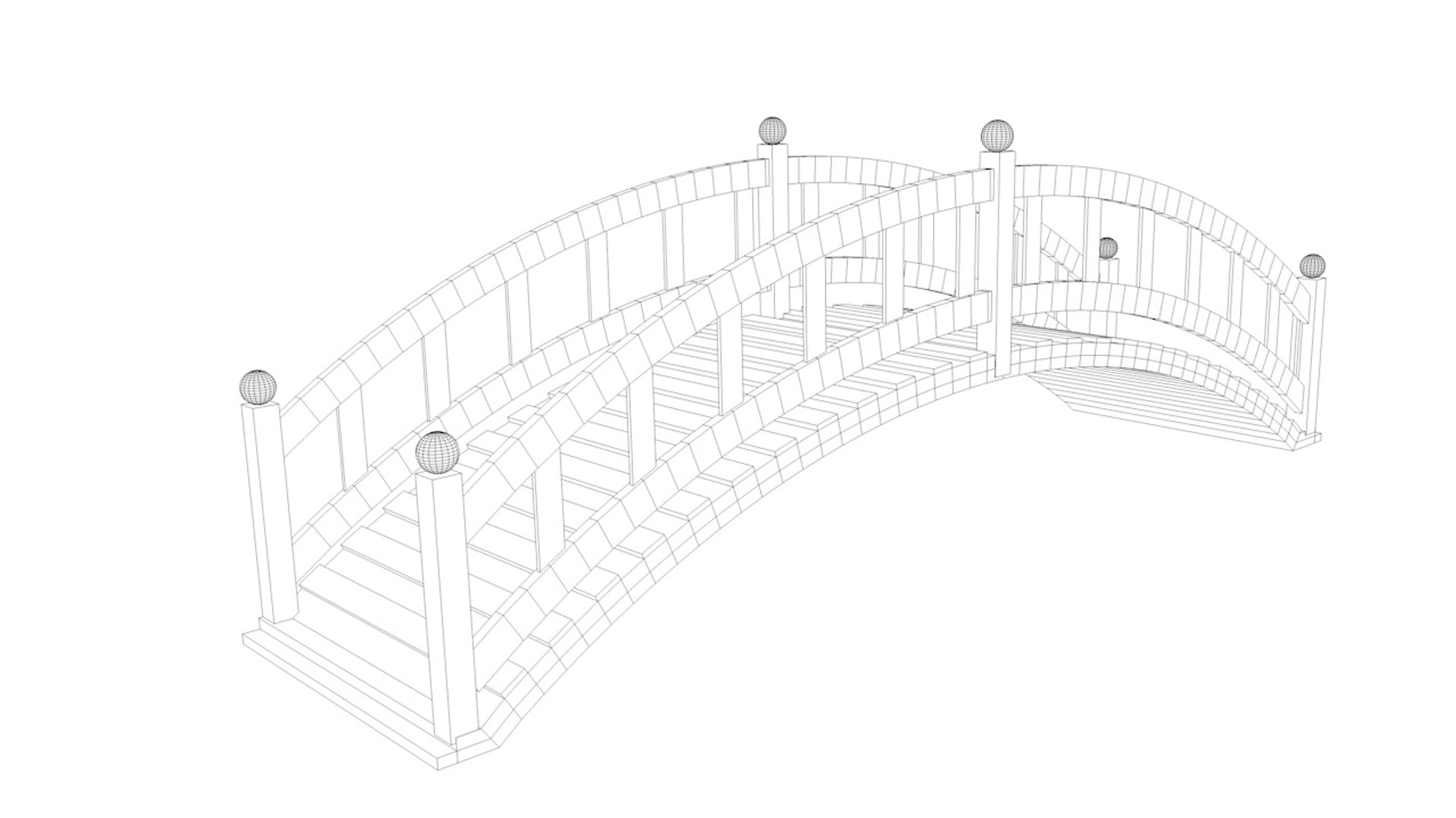 Simple Bridge Cartoon 3D - TurboSquid 1258437