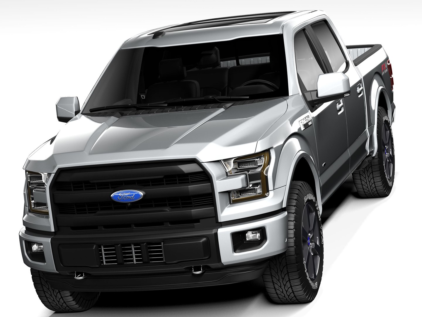 Ford F-150 Lariat Crew Cab 2015 3D Model - TurboSquid 2222209