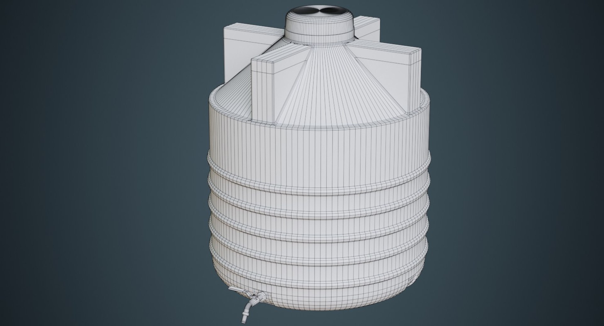 3D Water Tank 1b Model - TurboSquid 1551974