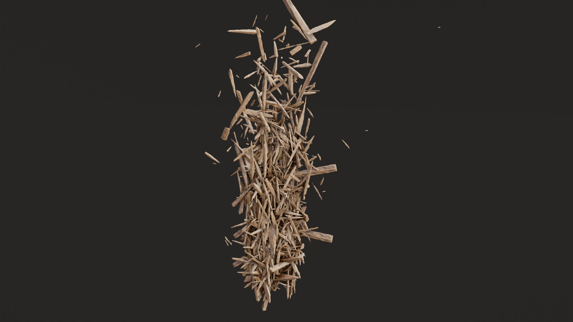 Animated Splinter Explode Upward Sharp 3D model - TurboSquid 1778129