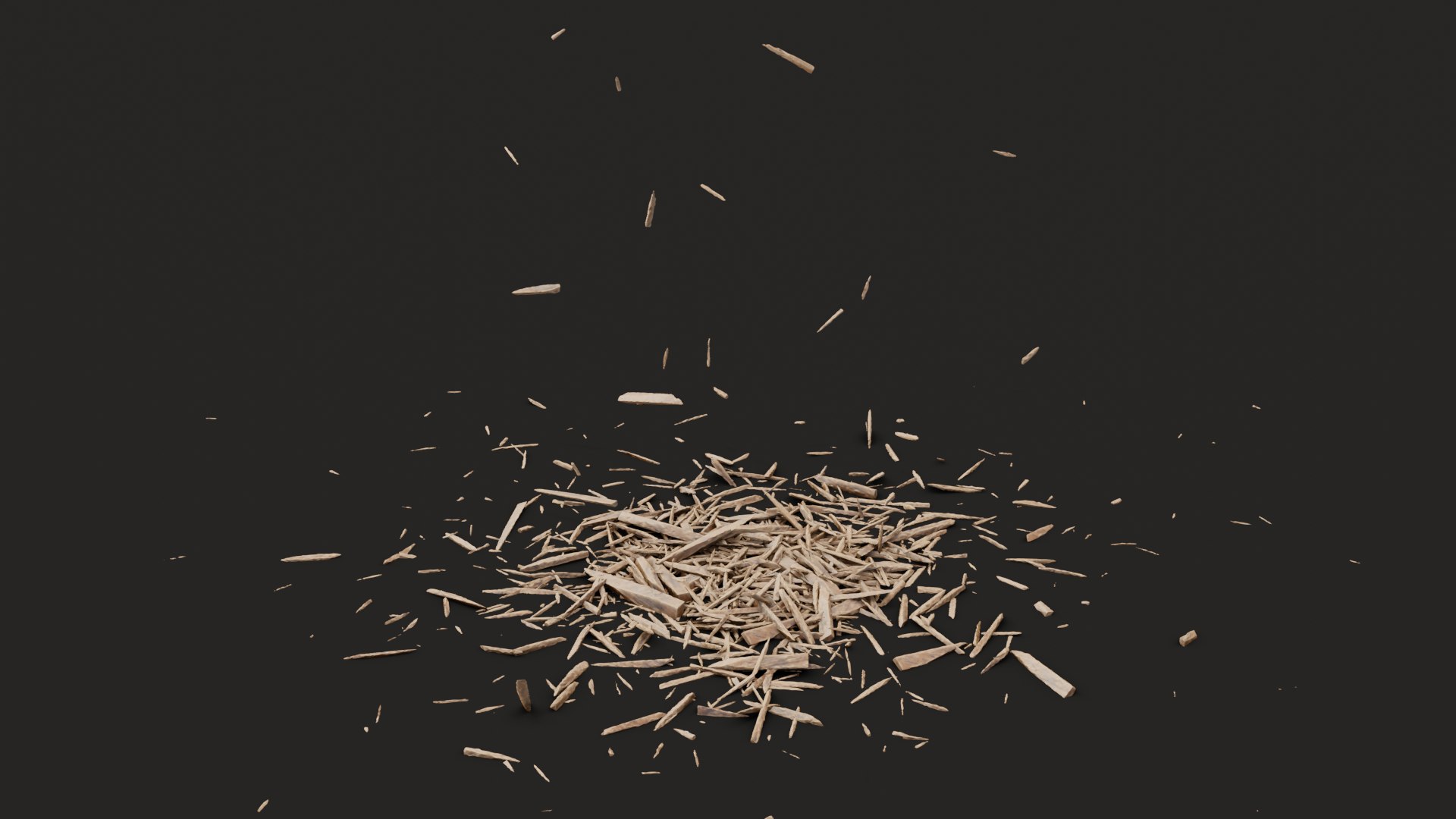 Animated Splinter Explode Upward Sharp 3D model - TurboSquid 1778129