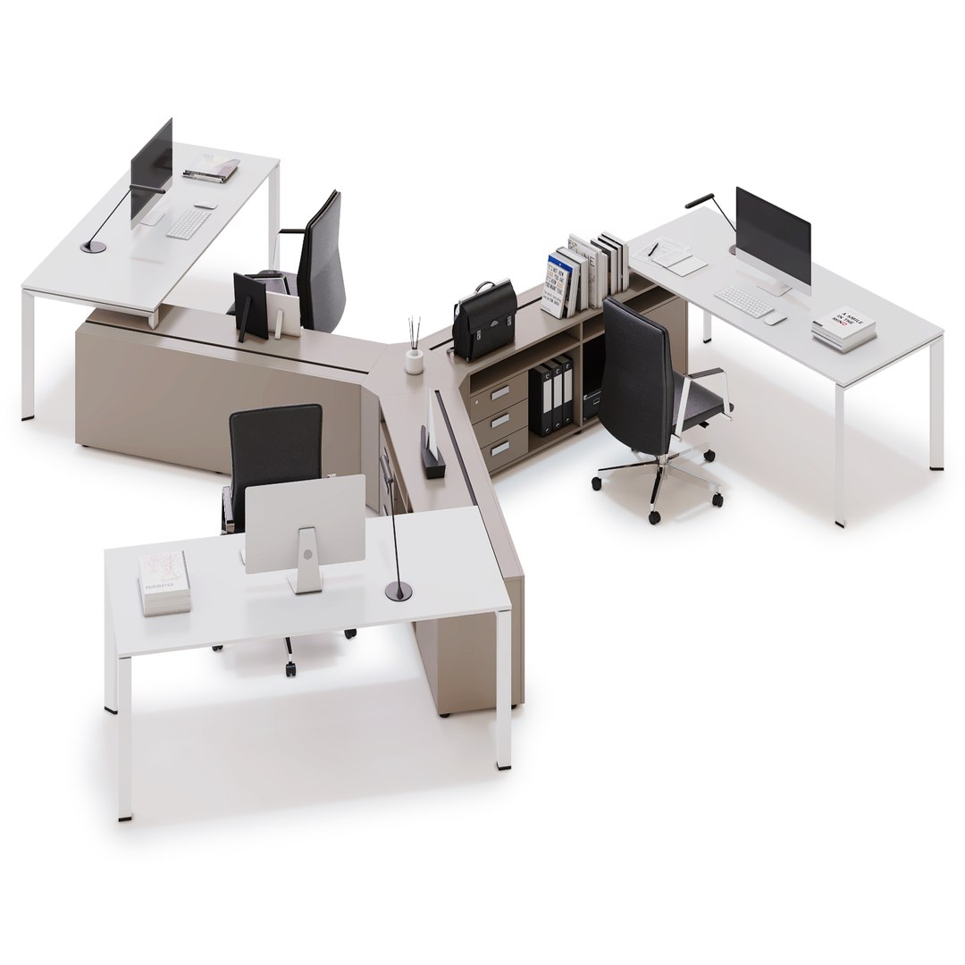3D Office Workspace Las Model - TurboSquid 1444756