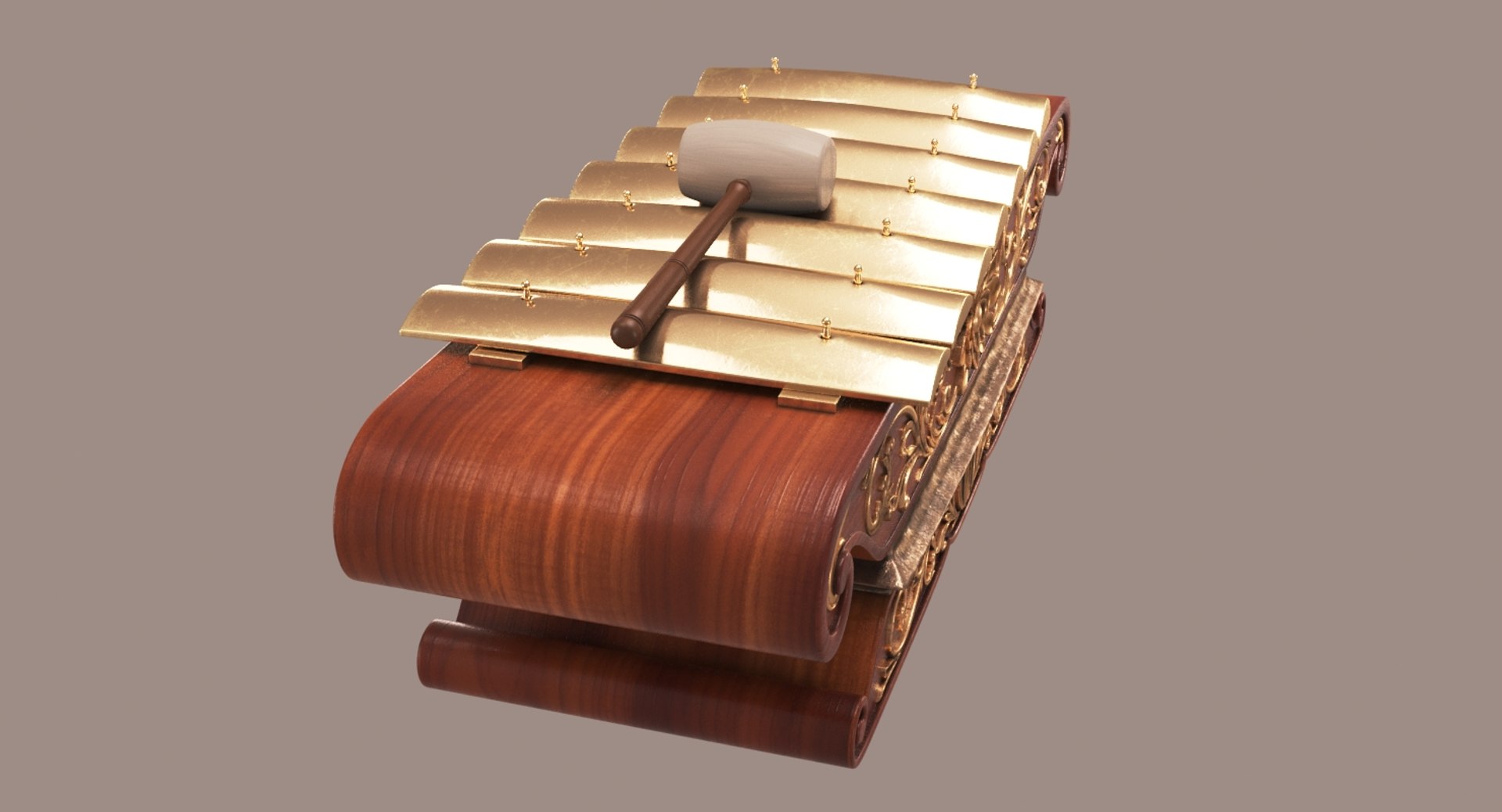 3D Gamelan Saron Model - TurboSquid 1301698