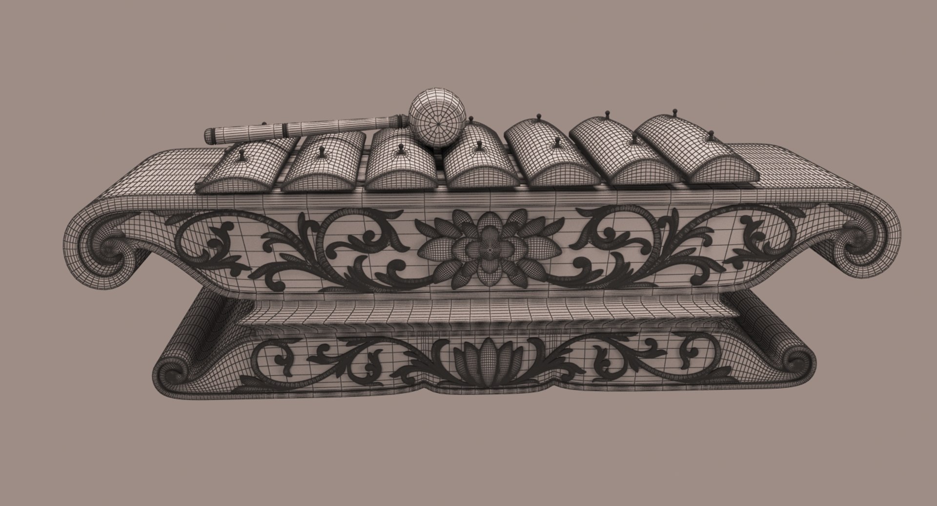 3D Gamelan Saron Model - TurboSquid 1301698