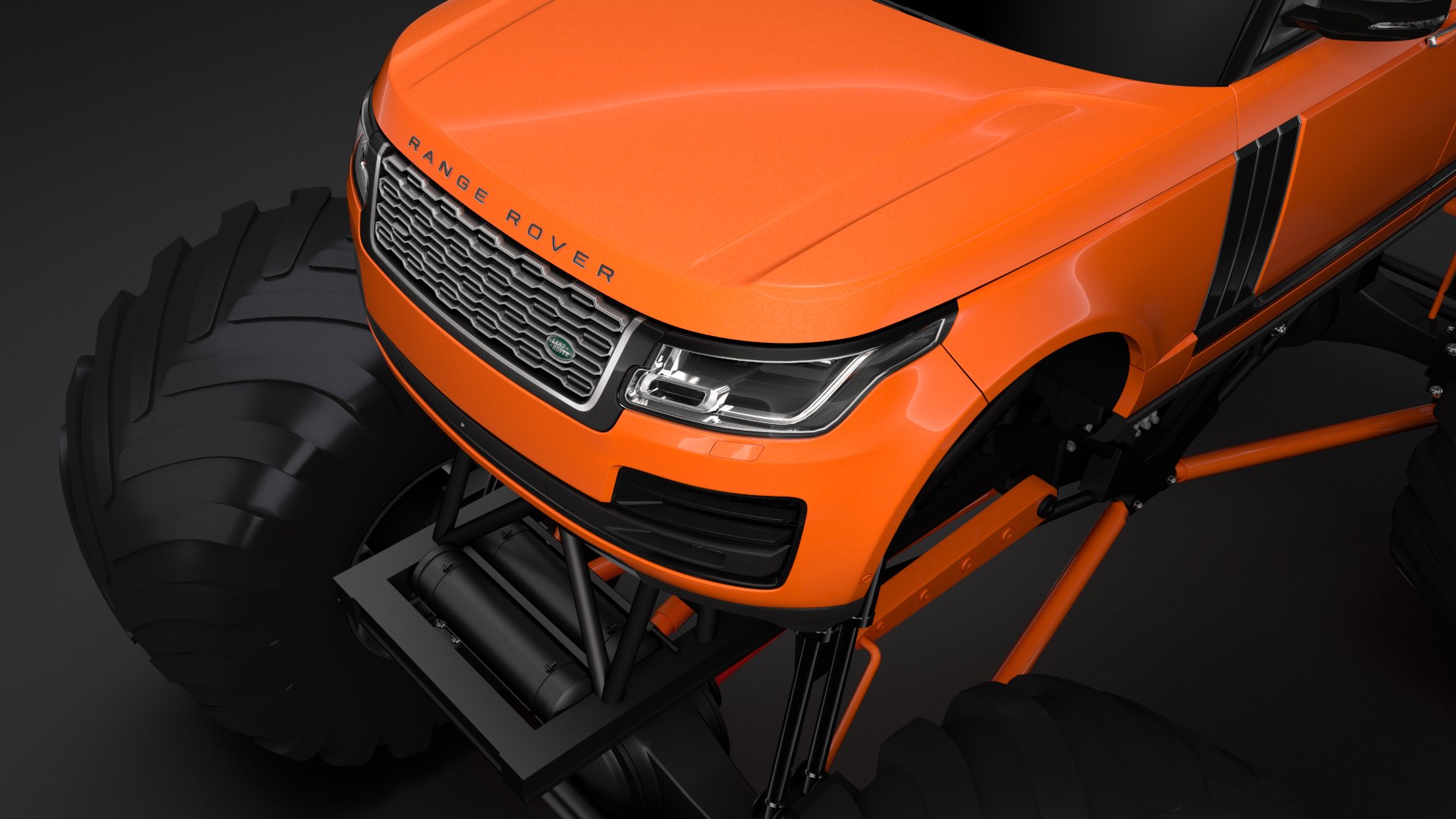 3D Model Monster Truck Range Rover - TurboSquid 1307718