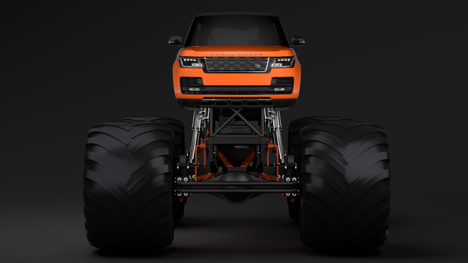 3D Model Monster Truck Range Rover - TurboSquid 1307718