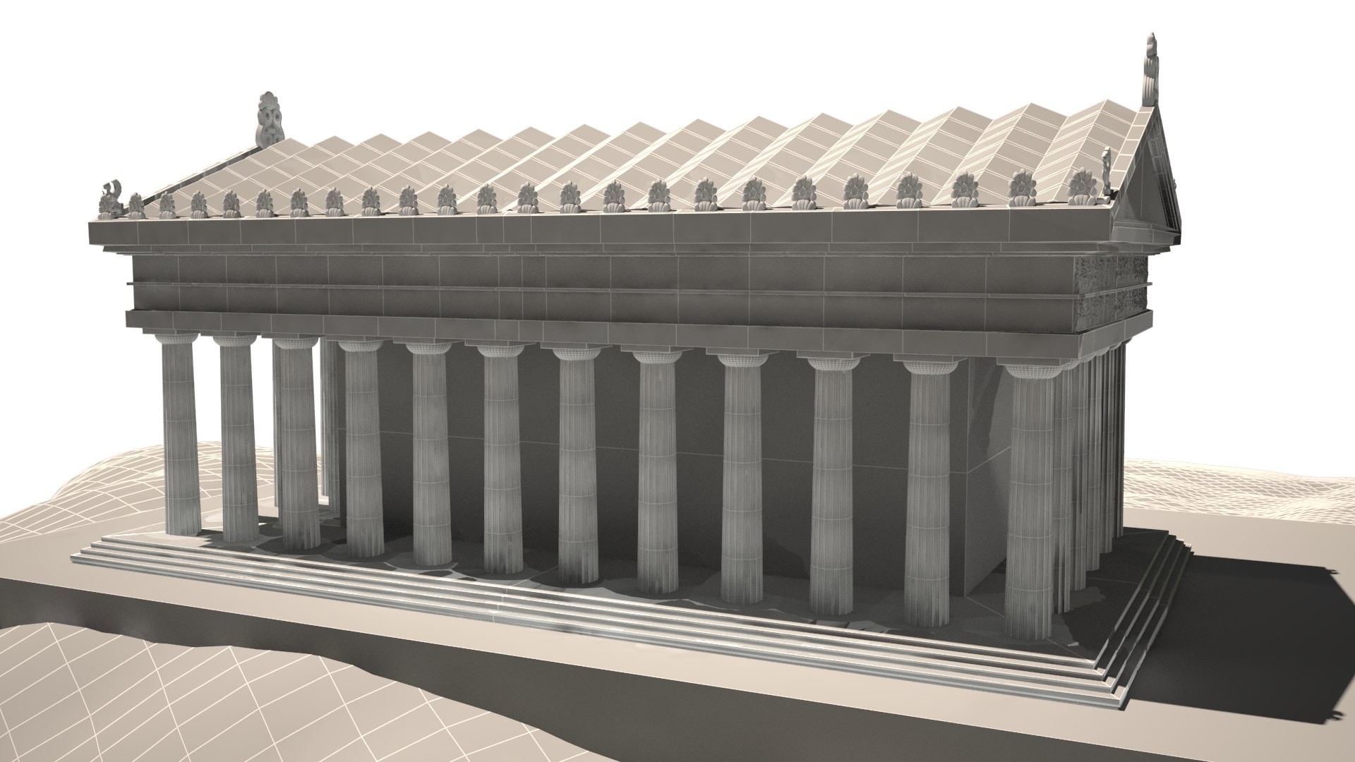 3D Temple Model - TurboSquid 1514252