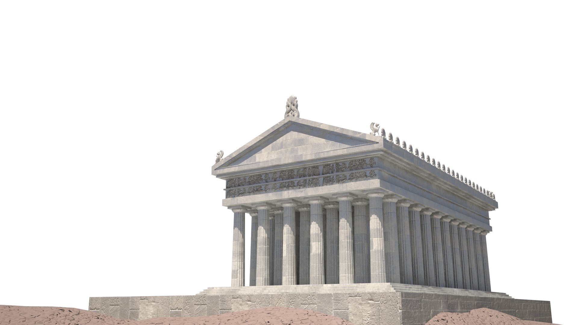 3D Temple Model - TurboSquid 1514252