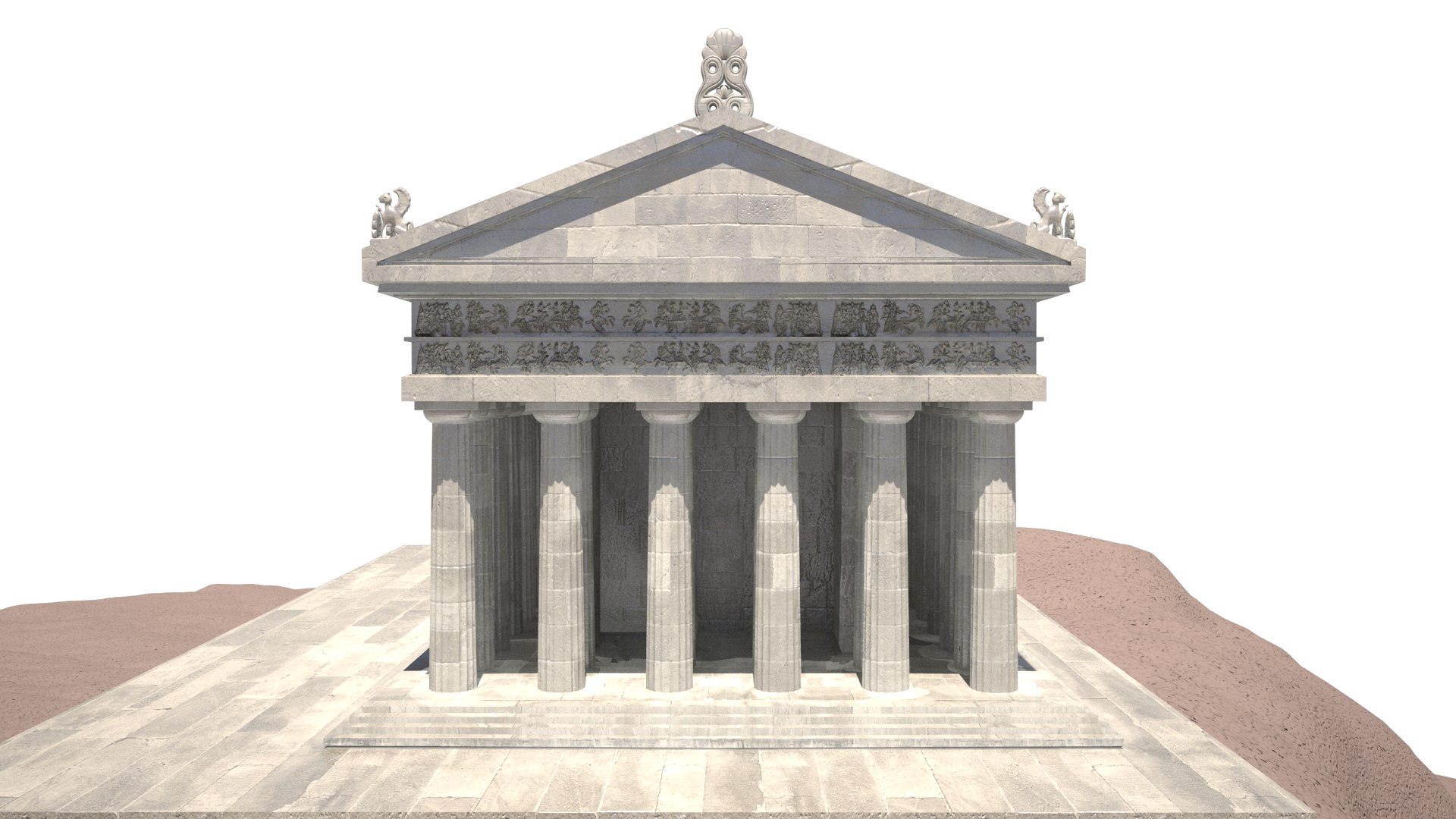 3D Temple Model - TurboSquid 1514252