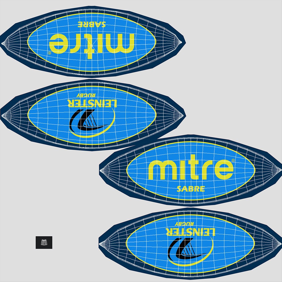 Mitre Sabre Rugby Ball 3D Model - TurboSquid 2162291