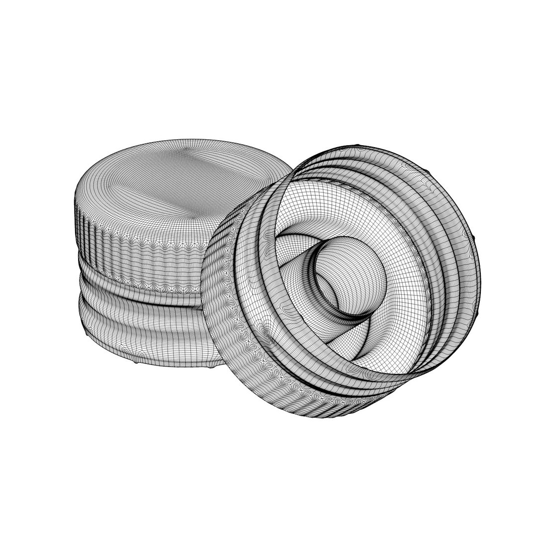 Closeup Metal 3d Model